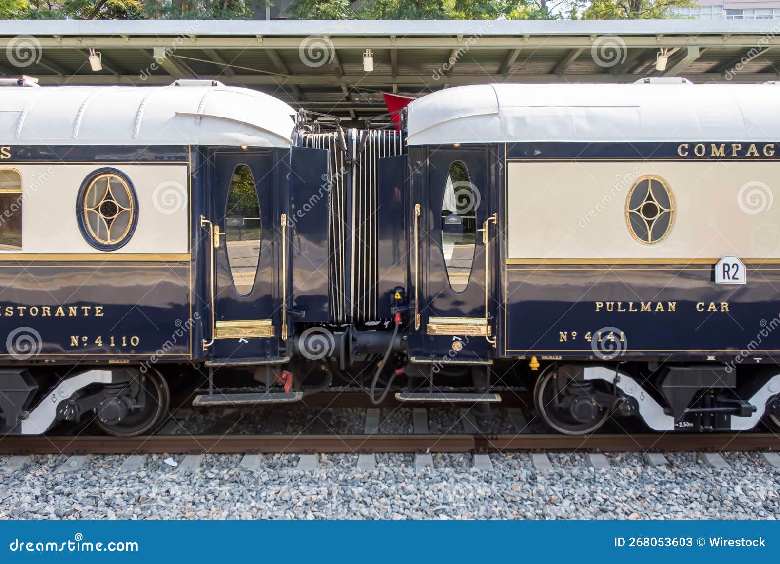 Venice Simplon Orient Express Train on the Railway Editorial Stock ...