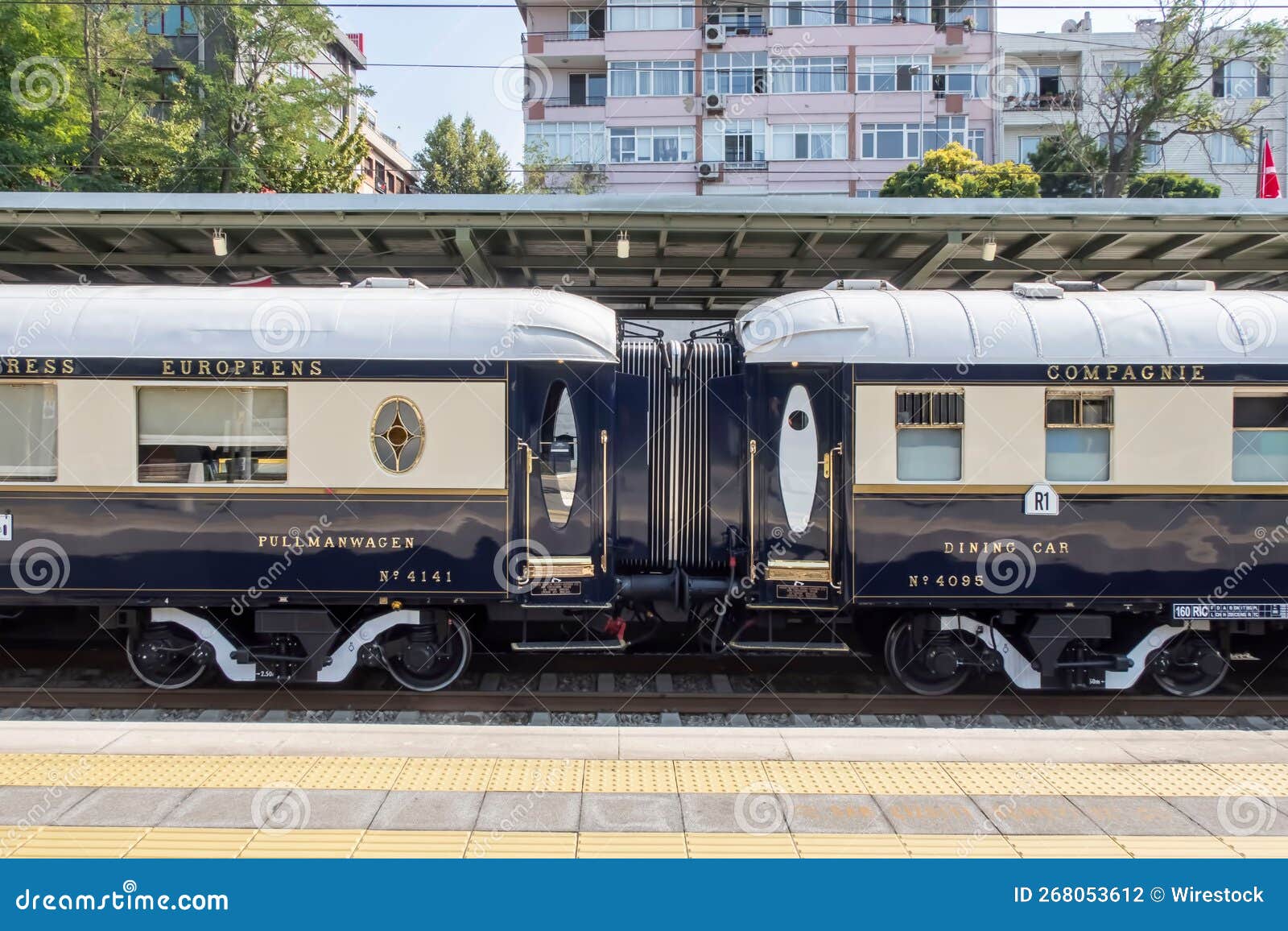 Venice Simplon Orient Express Train on the Railway Editorial ...