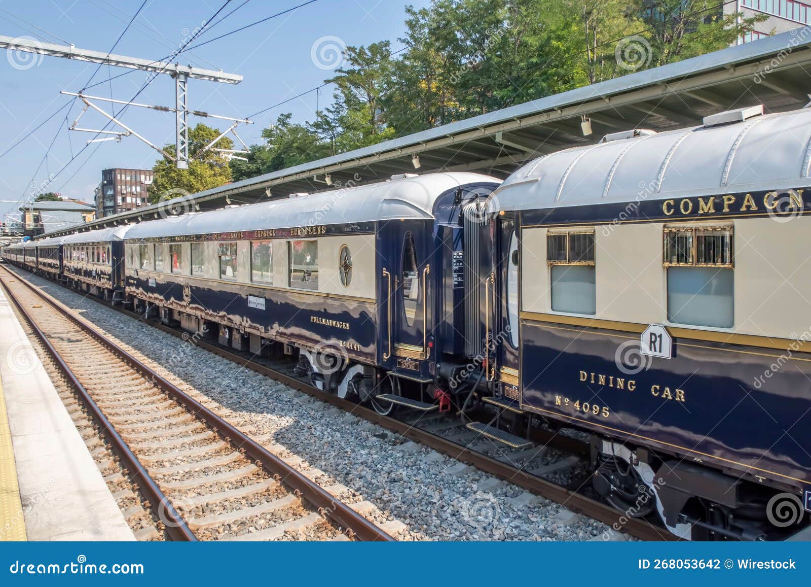Venice Simplon Orient Express Train on the Railway Editorial ...