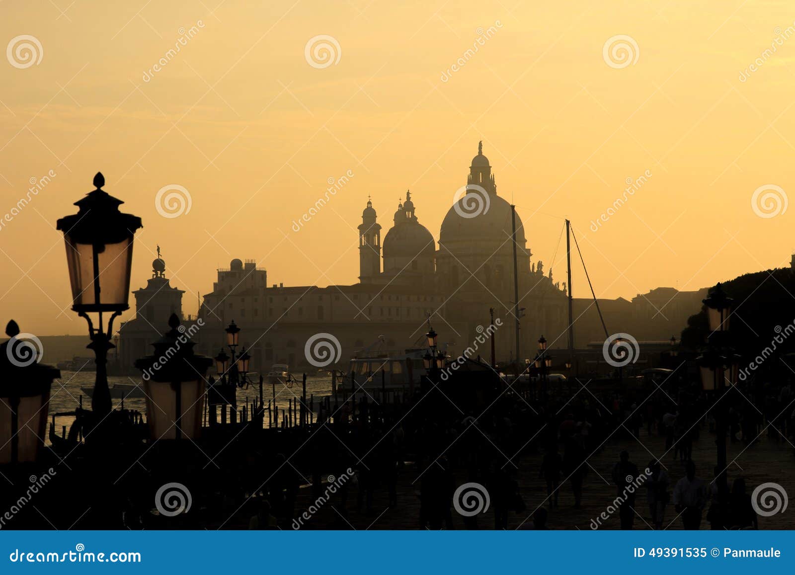 Venice skyline at sunset stock image. Image of culture - 49391535