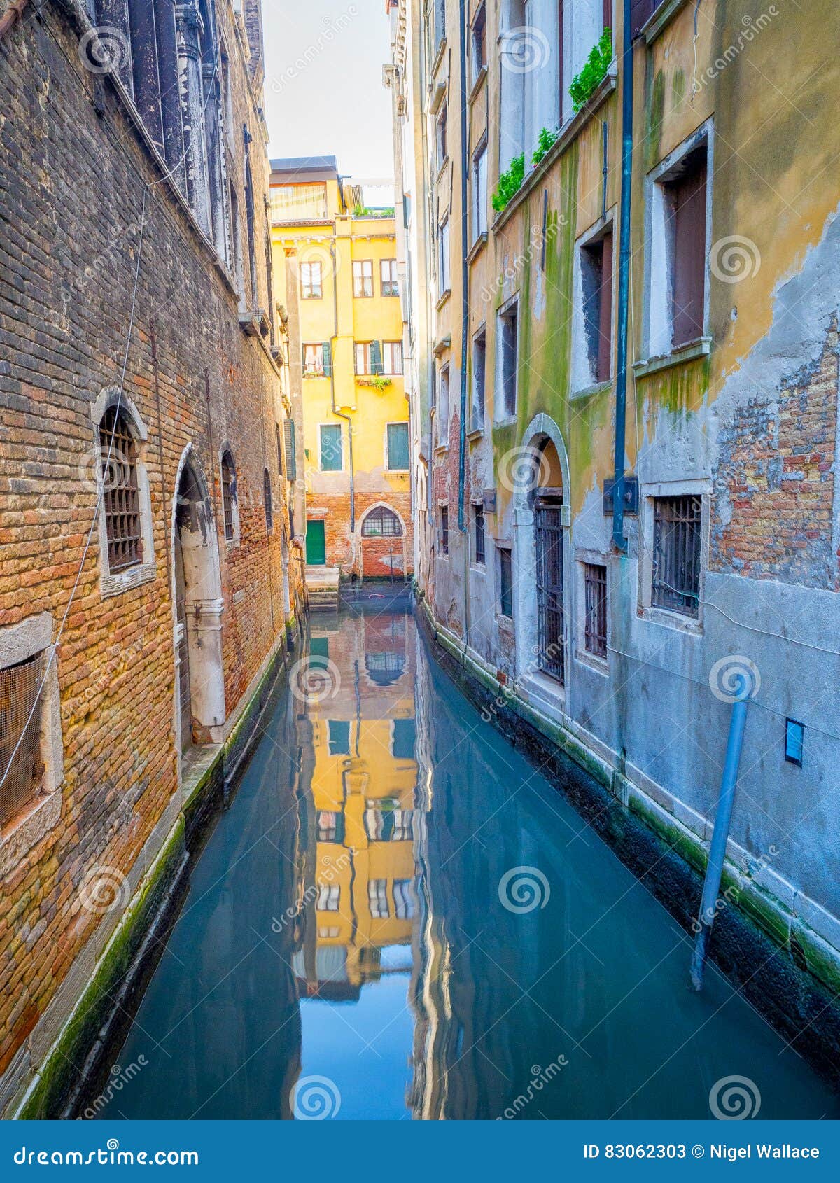 Venice Small Canal stock image. Image of canal, europe - 83062303