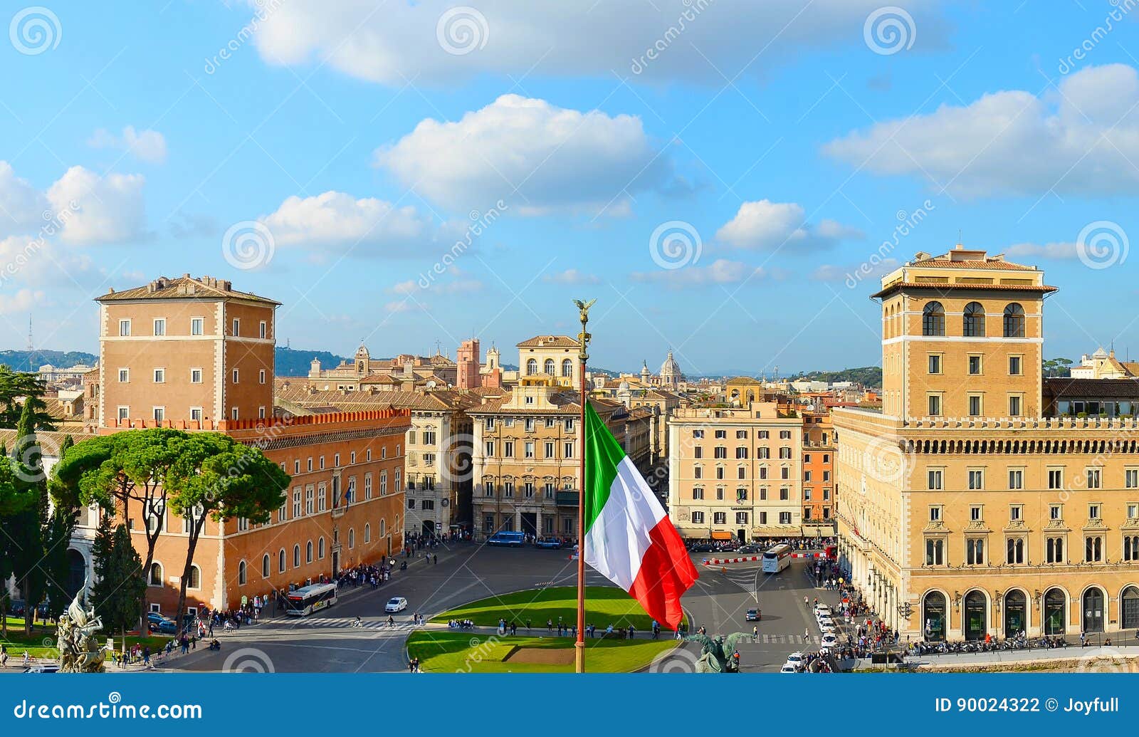 Venice square. Rome, Italy stock photo. Image of roman - 90024322