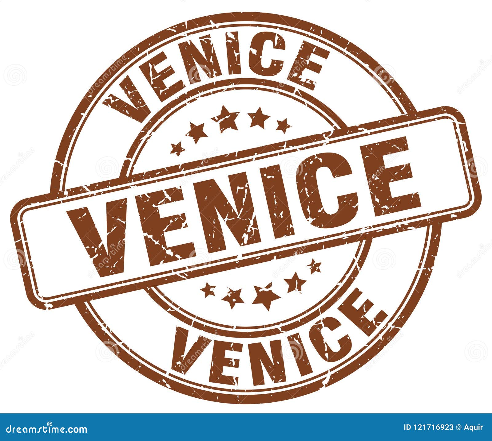 Venice stamp stock vector. Illustration of seal, badge - 121716923