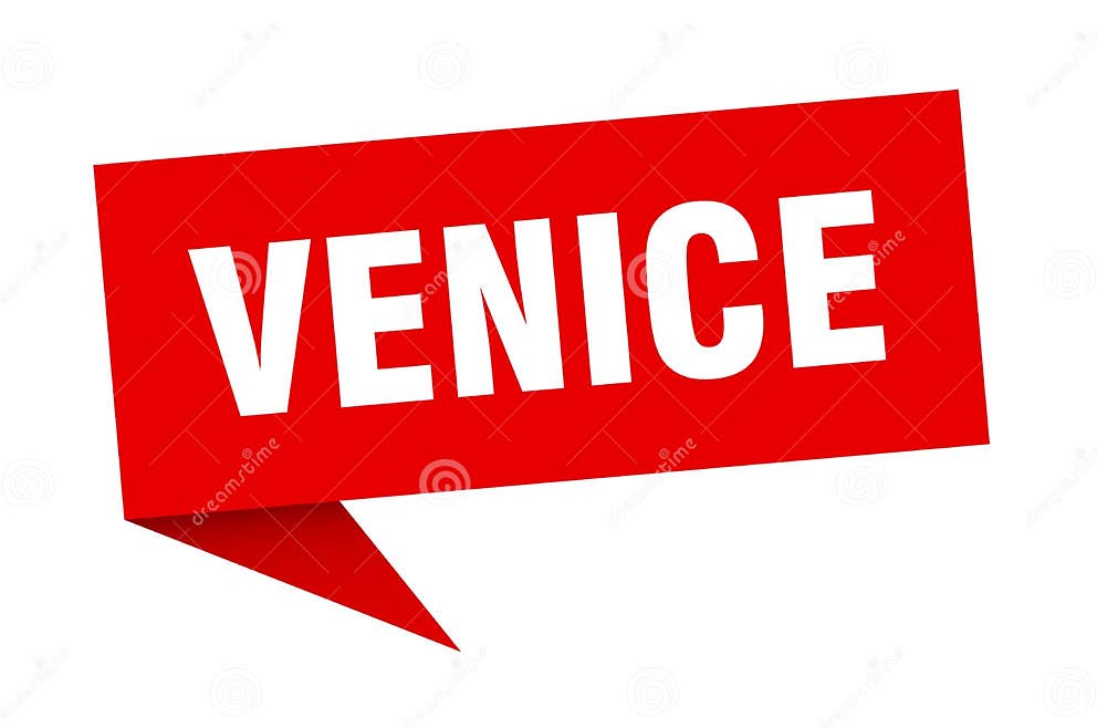 Venice Sticker. Venice Signpost Pointer Sign Stock Vector ...