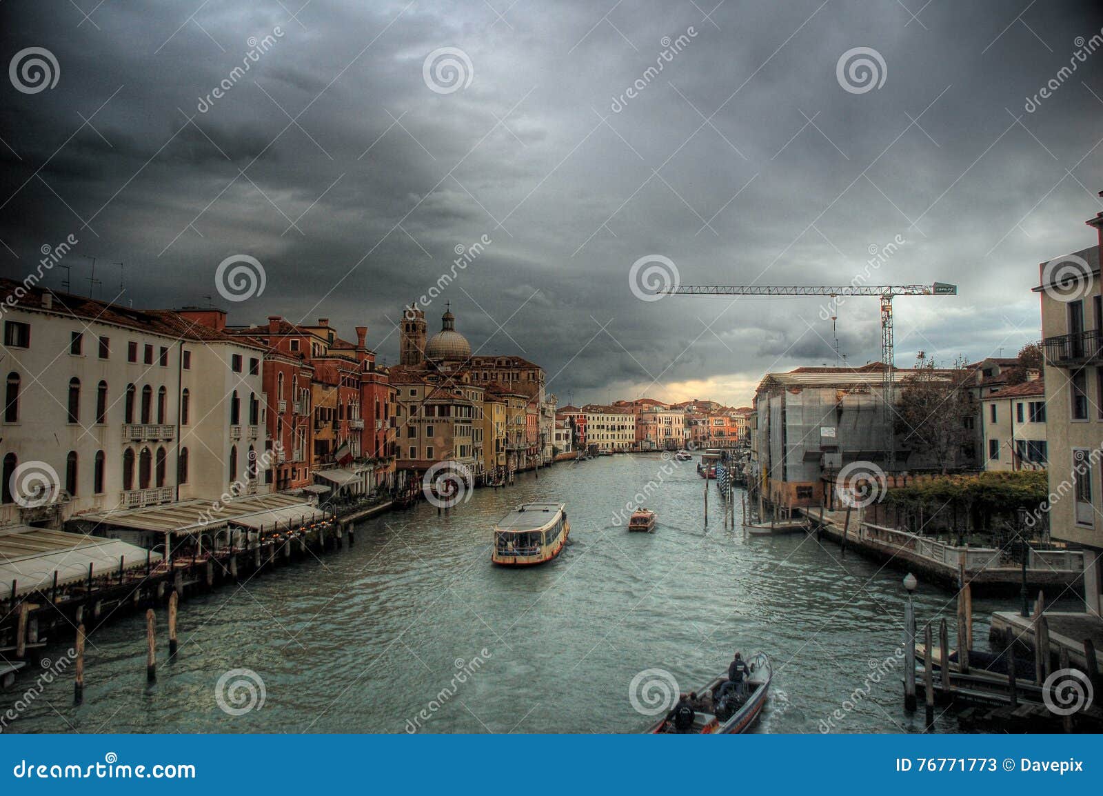 Venice storm stock image. Image of venedig, venice, grande - 76771773
