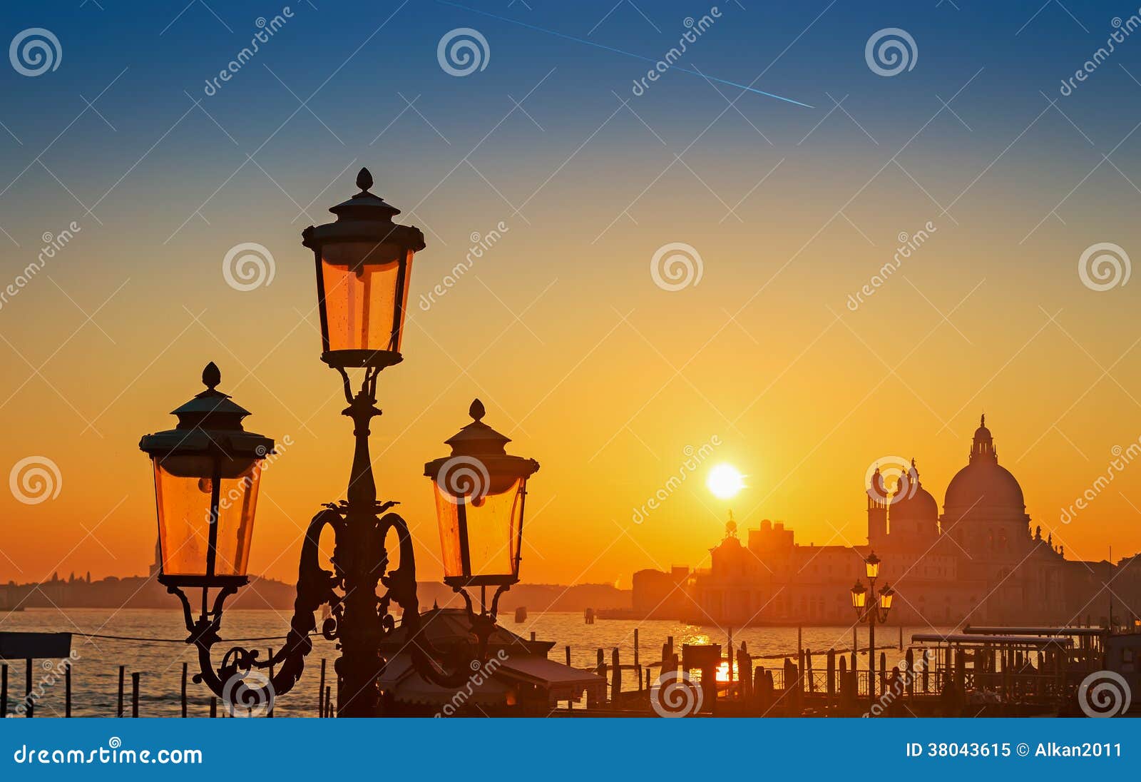 Venice sunset stock image. Image of scene, artistic, mediterranean ...