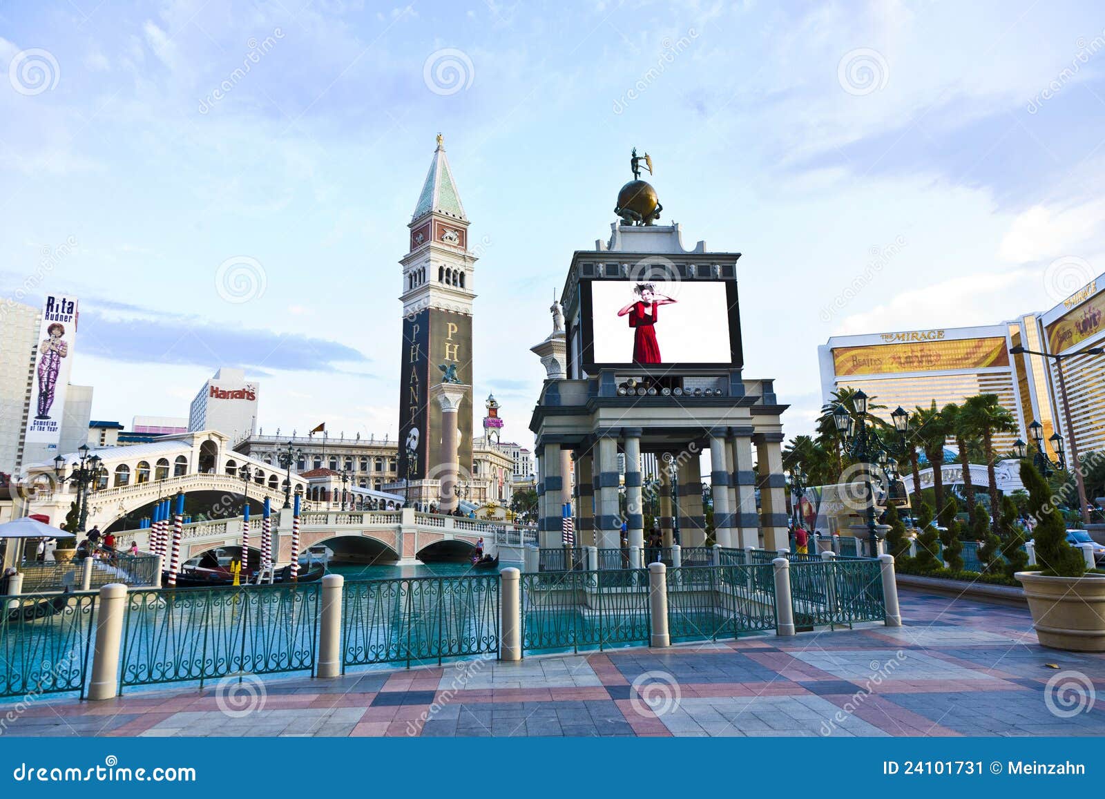 Venice Theme Venetian with Gondola Editorial Photo - Image of ...