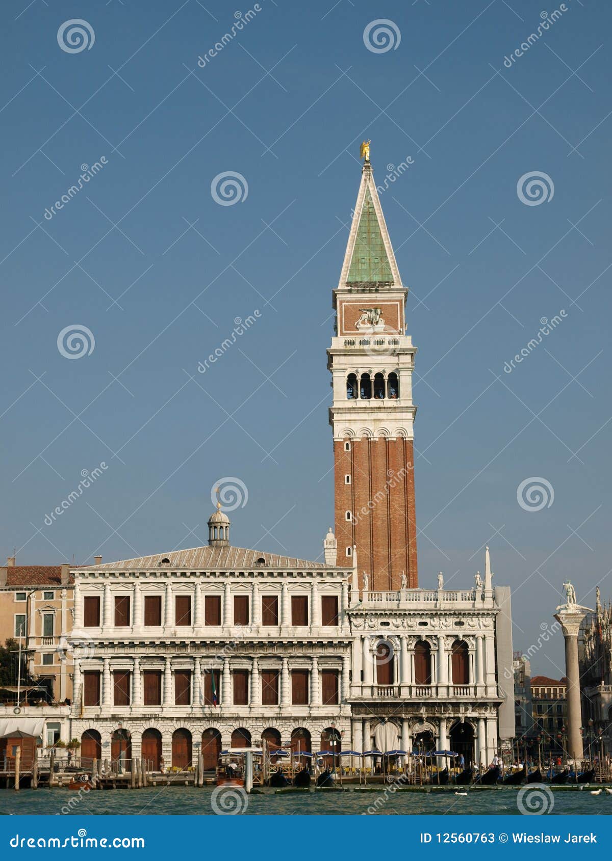 Venice - the Tower of St Mark and Zecca Stock Image - Image of italy ...