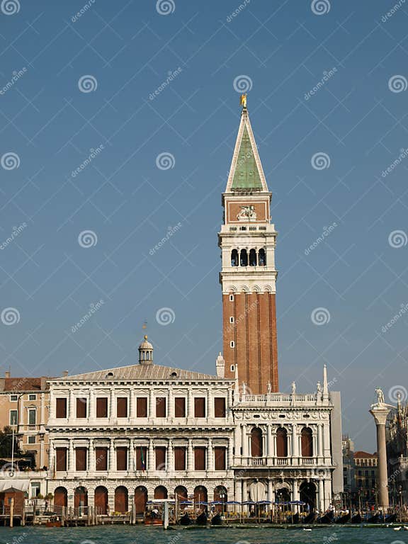 Venice - the Tower of St Mark and Zecca Stock Image - Image of italy ...