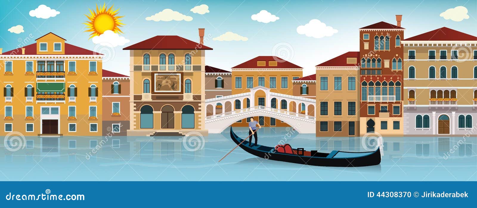 In Venice stock illustration. Illustration of classical - 44308370