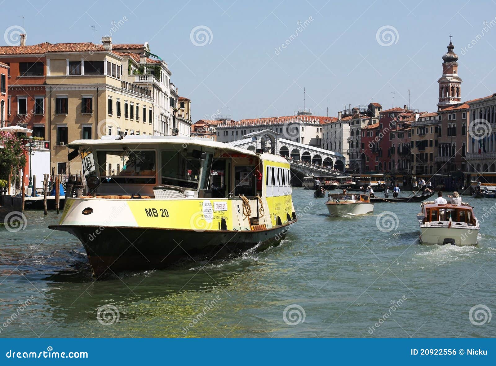 Venice water bus editorial photo. Image of landmark, travel - 20922556