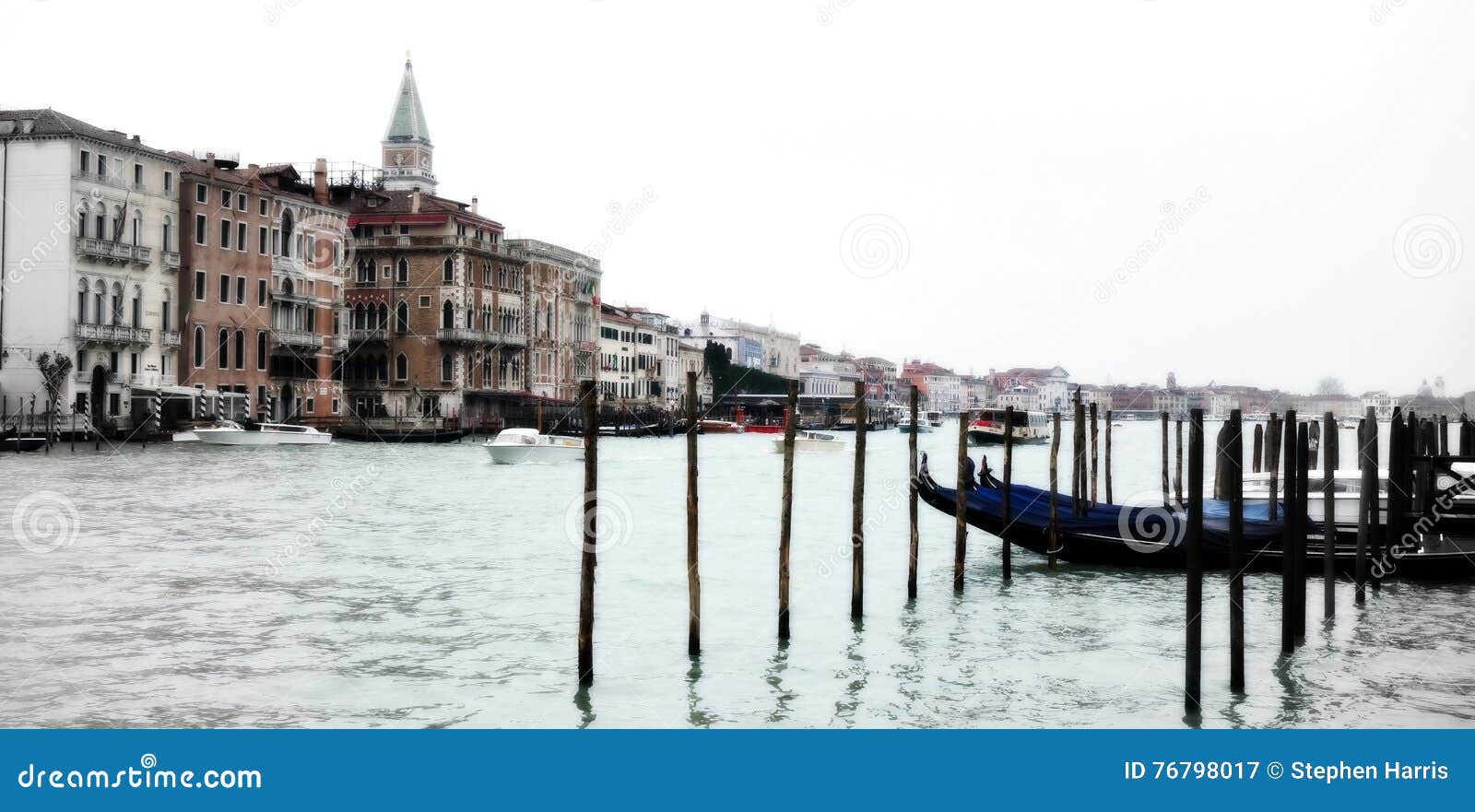 Venice water front editorial photography. Image of winter - 76798017
