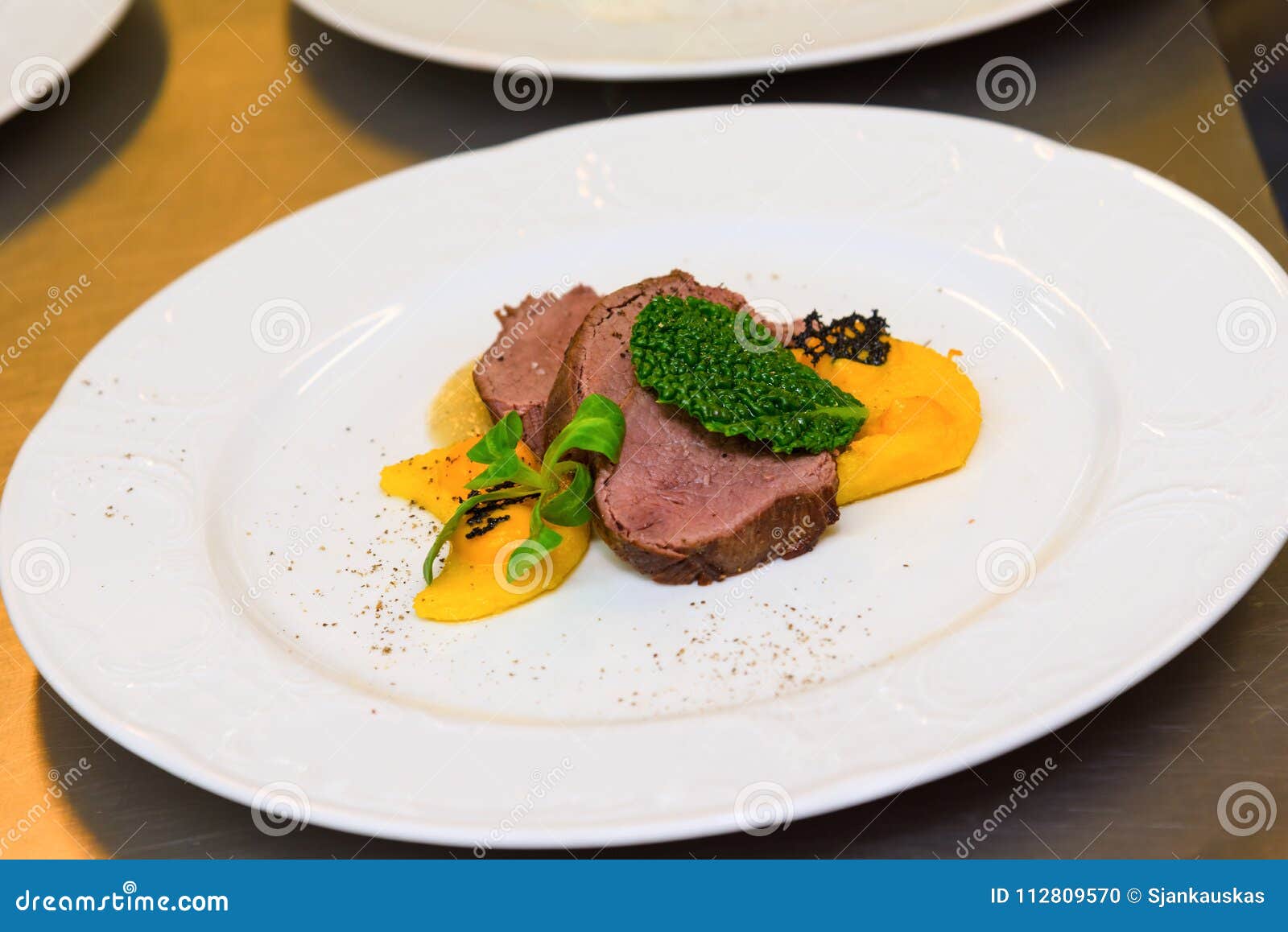 Venison. Gourmet meal stock photo. Image of dine, entertainment - 112809570
