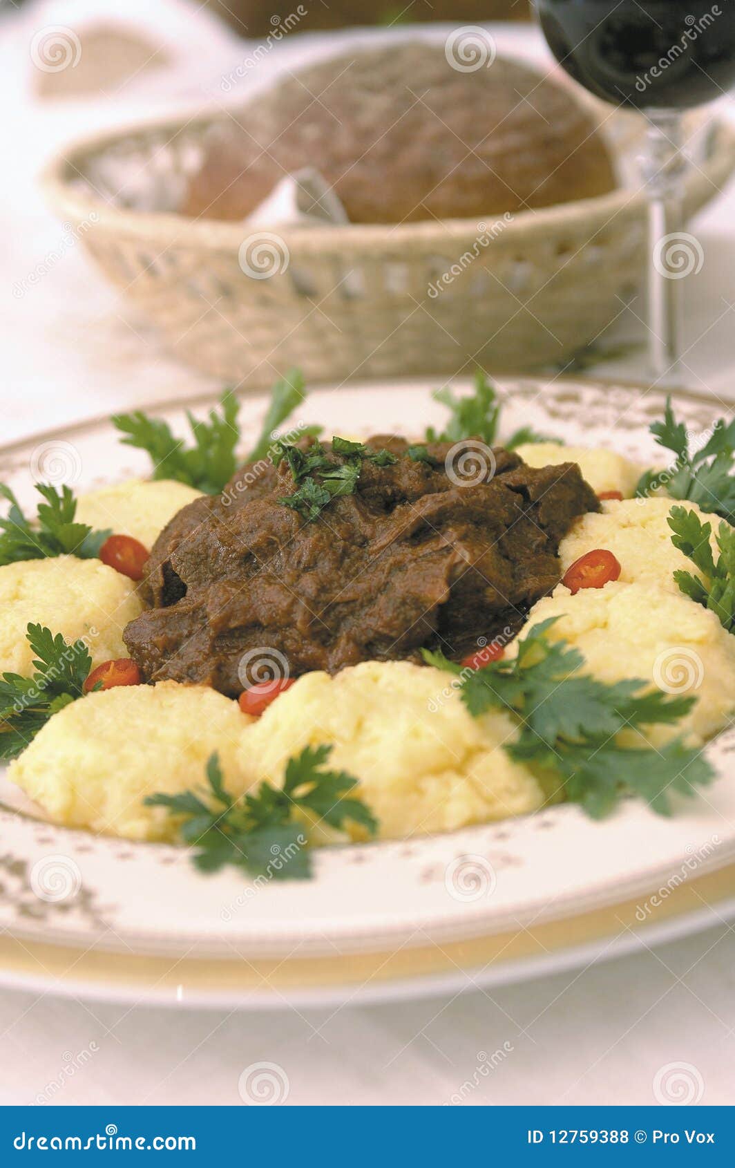 Venison gulash stock photo. Image of fawn, meal, vertical - 12759388