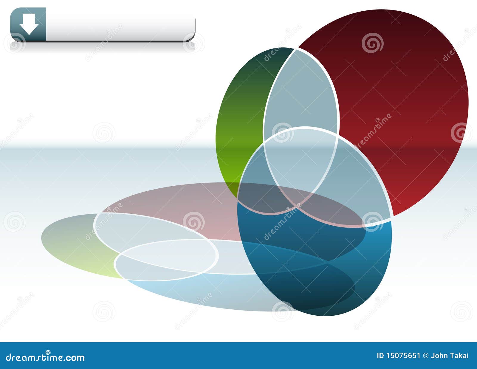 Venn Chart stock vector. Illustration of venn, process - 15075651