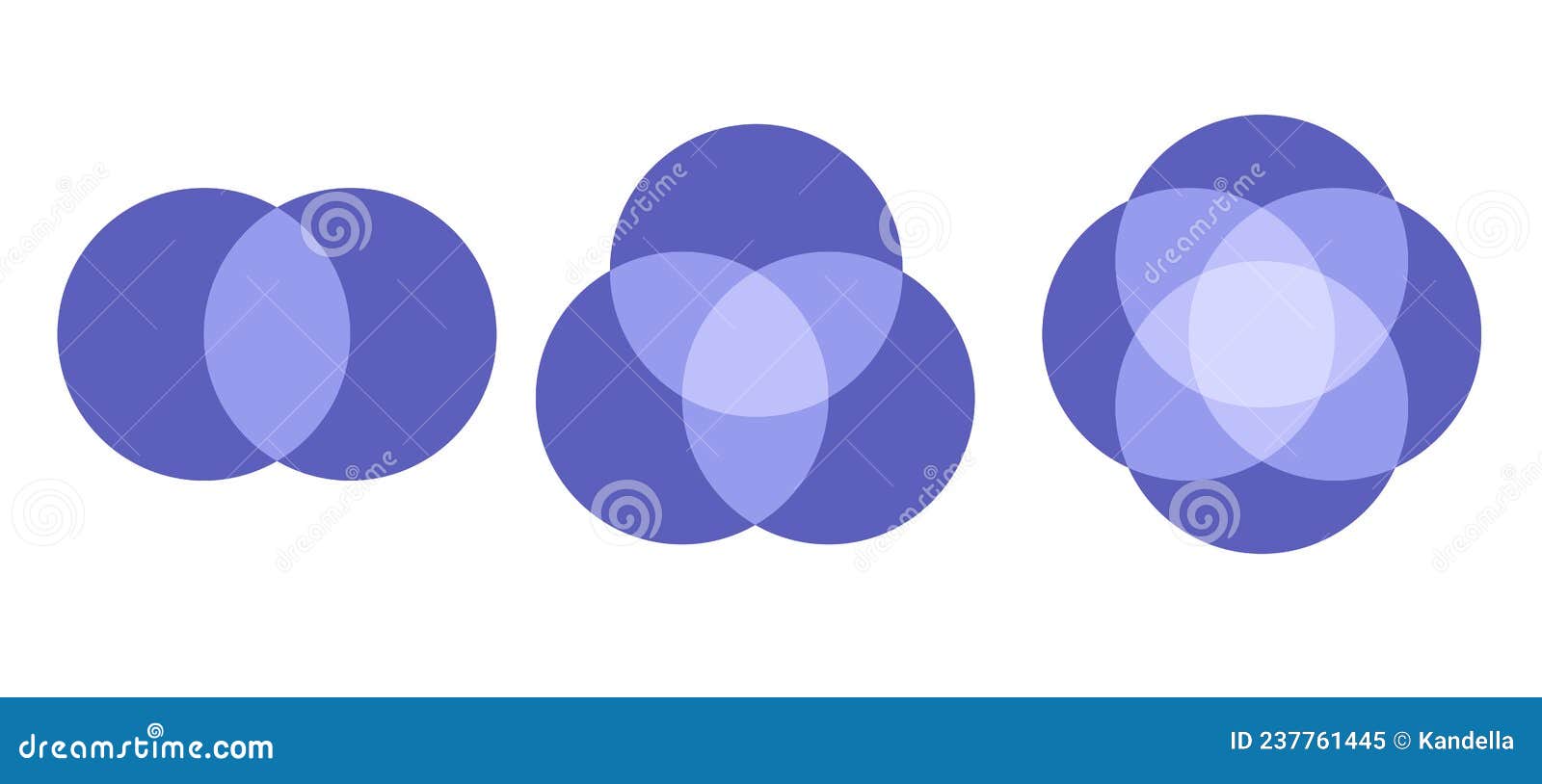 Infographic Venn Diagram 3 Overlapping Circles. Data Visualization ...