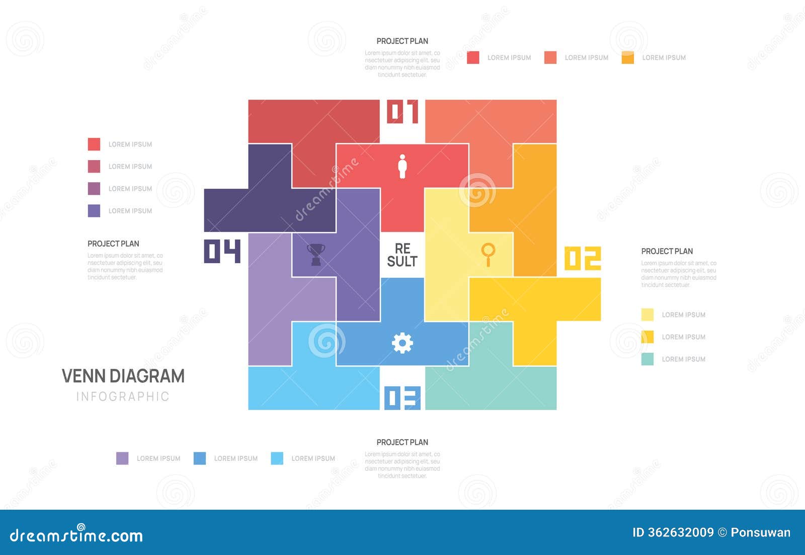 Infographic Blocks Pixel Perfect RGB Color Ui Icon Cartoon Vector ...