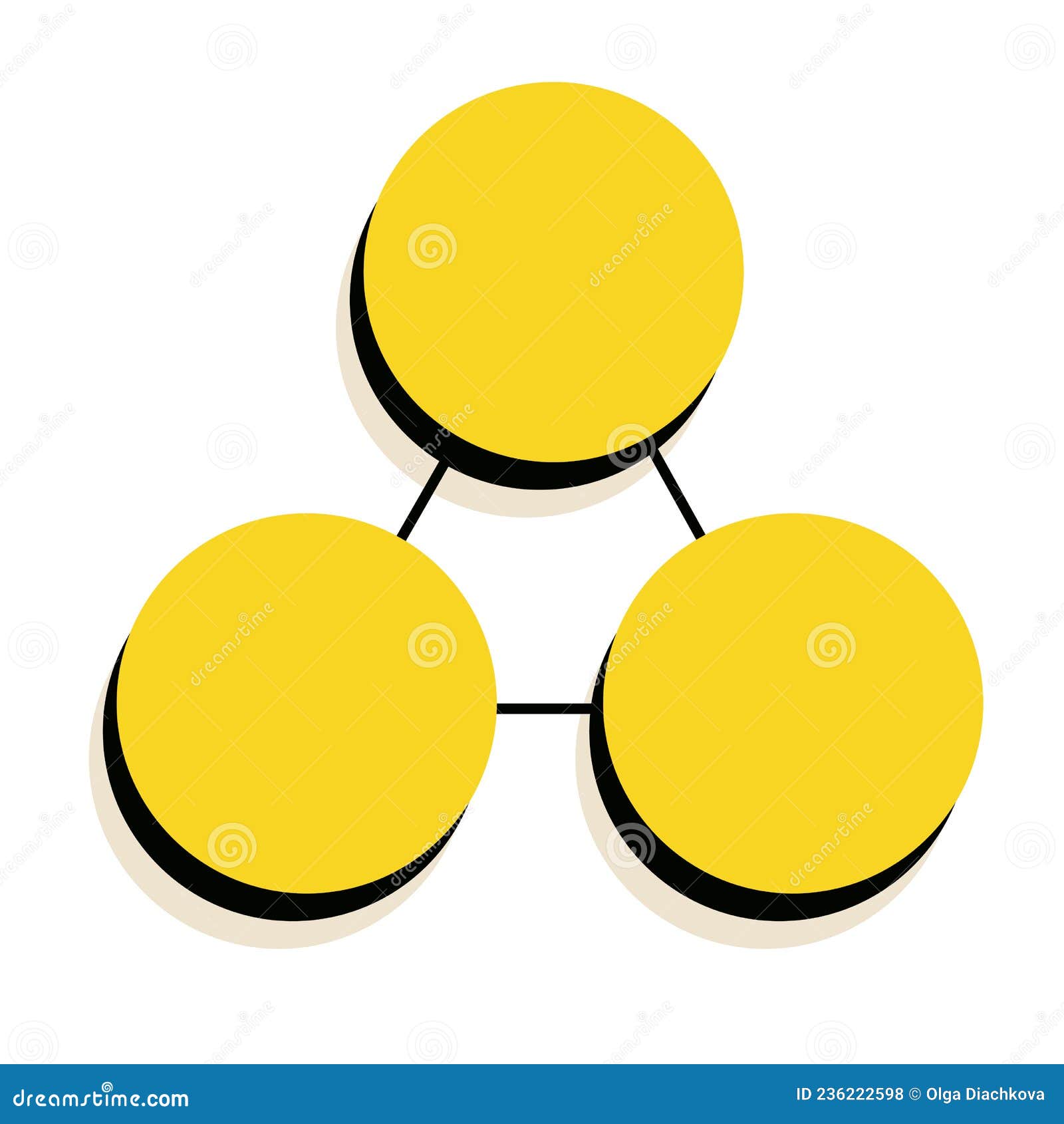 Venn Diagram Vector Chart Template Three Circle | CartoonDealer.com ... Venn Diagram Vector Chart Template Three Circle | CartoonDealer.com ...