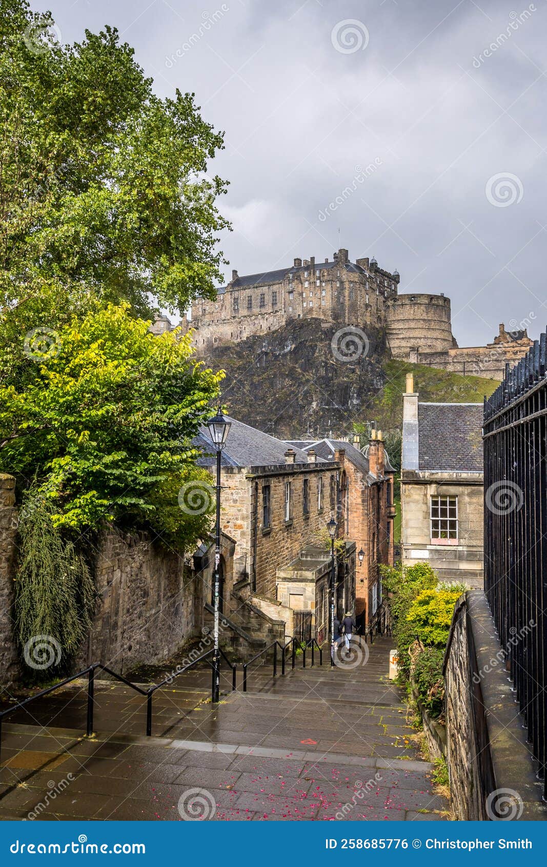 The Vennel Steps stock photo. Image of europe, fortress - 258685776