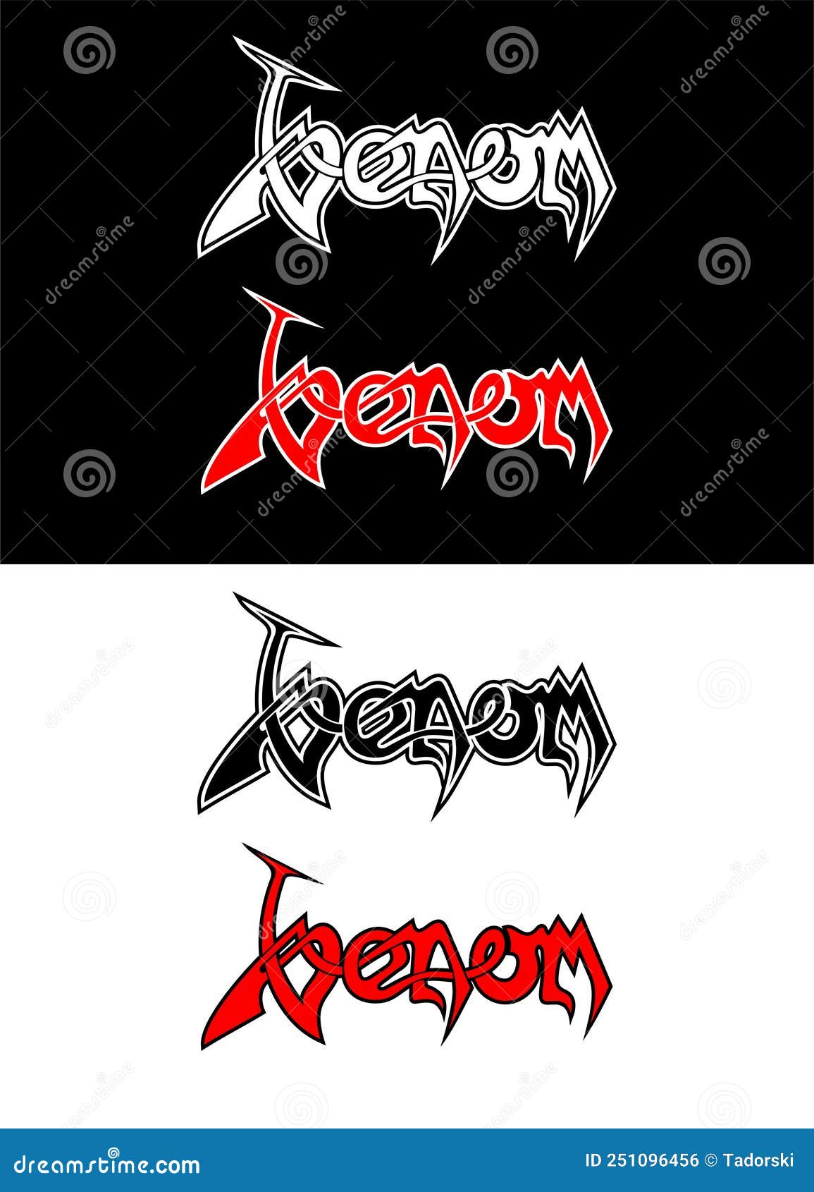 Venom Vector Logo Design. | CartoonDealer.com #251096456
