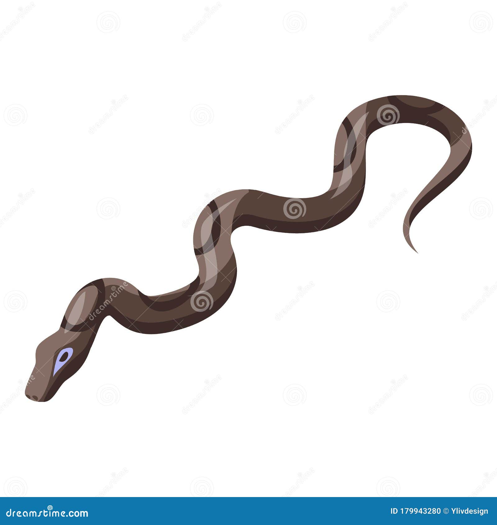 Venomous Snake Icon, Isometric Style Stock Vector - Illustration of ...