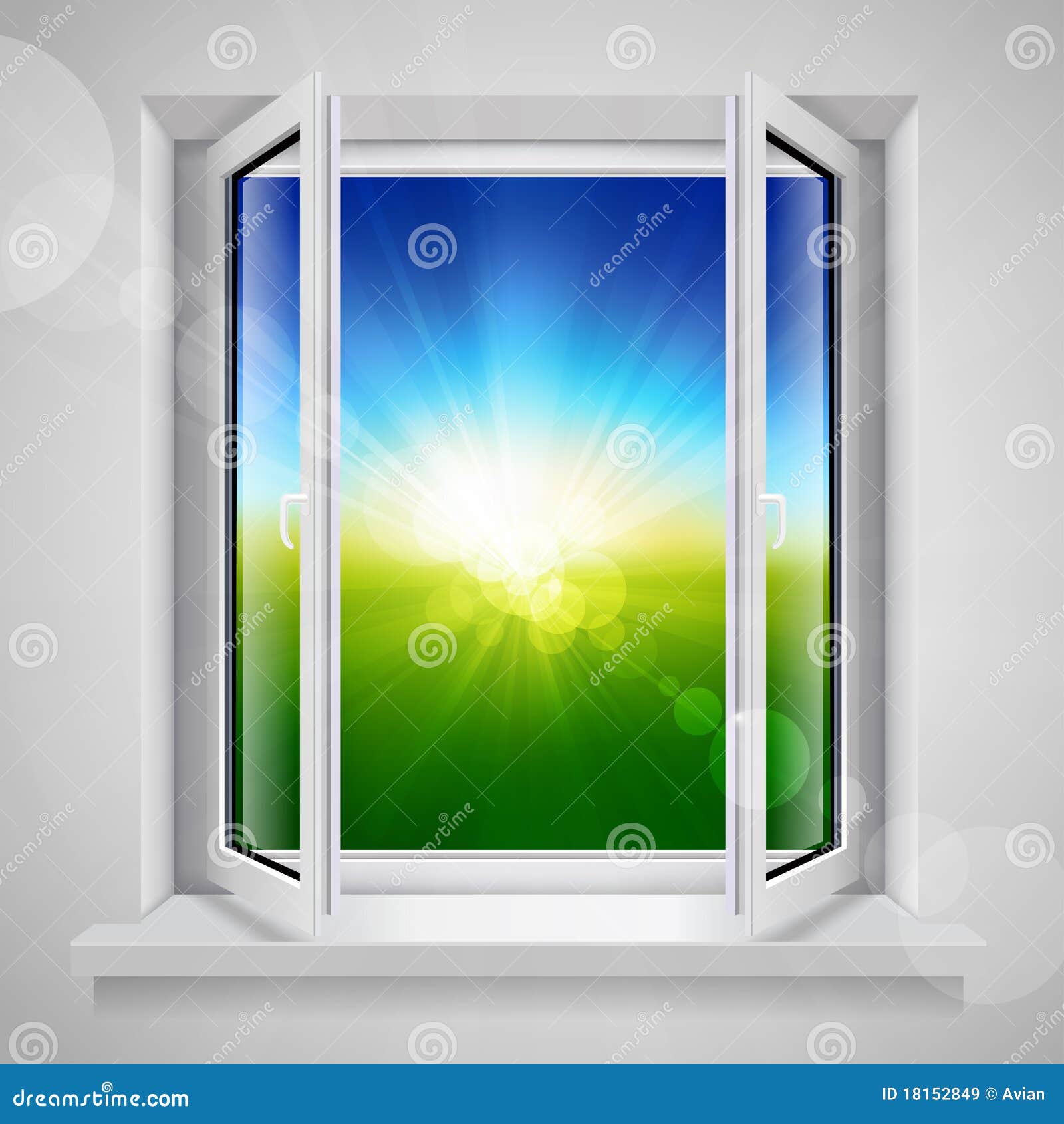 Venster vector illustratie. Illustration of illustratie - 18152849