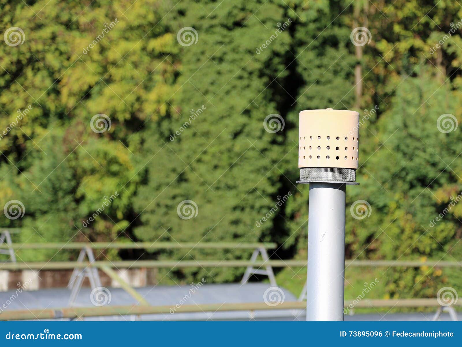 Vent Pipe for the Storage of Natural Gas in the Refinery Stock Photo ...