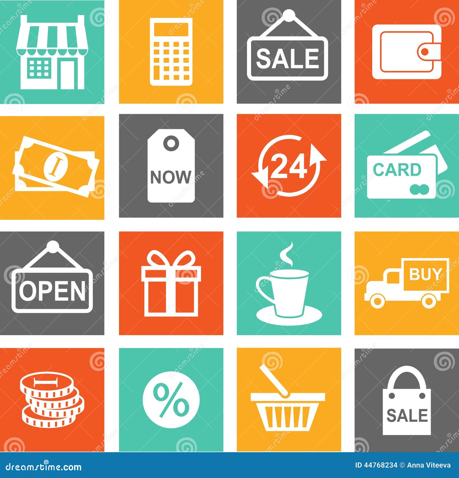 Venta de iconos stock de ilustración. Ilustración de pago - 44768234