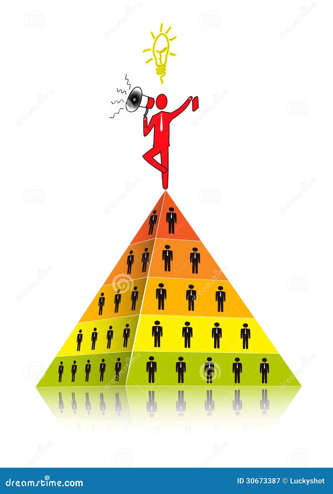 Vente pyramidale illustration de vecteur. Illustration du concurrence ...