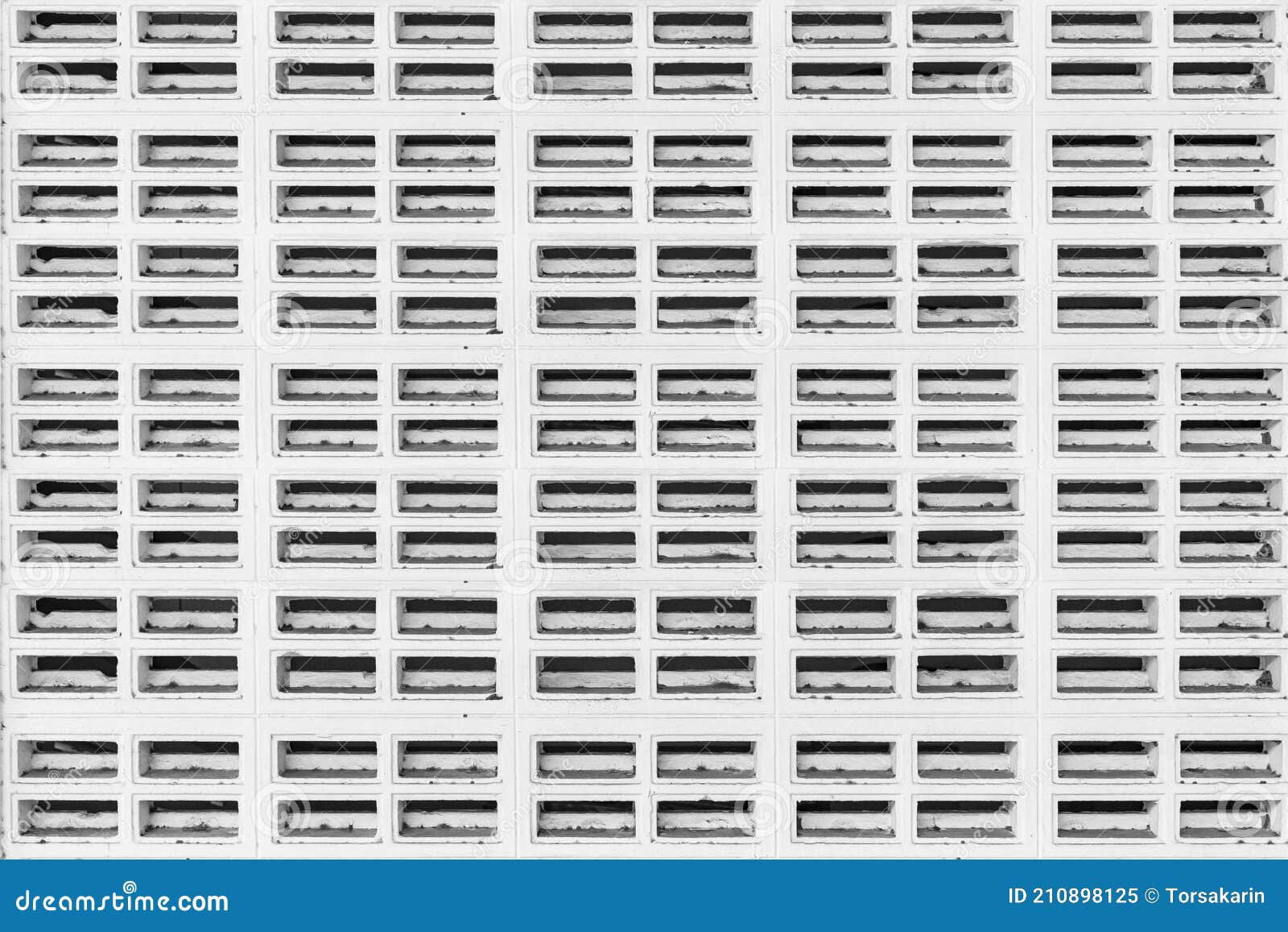 Vented Cement Block Pattern and Background Seamless Stock Illustration ...