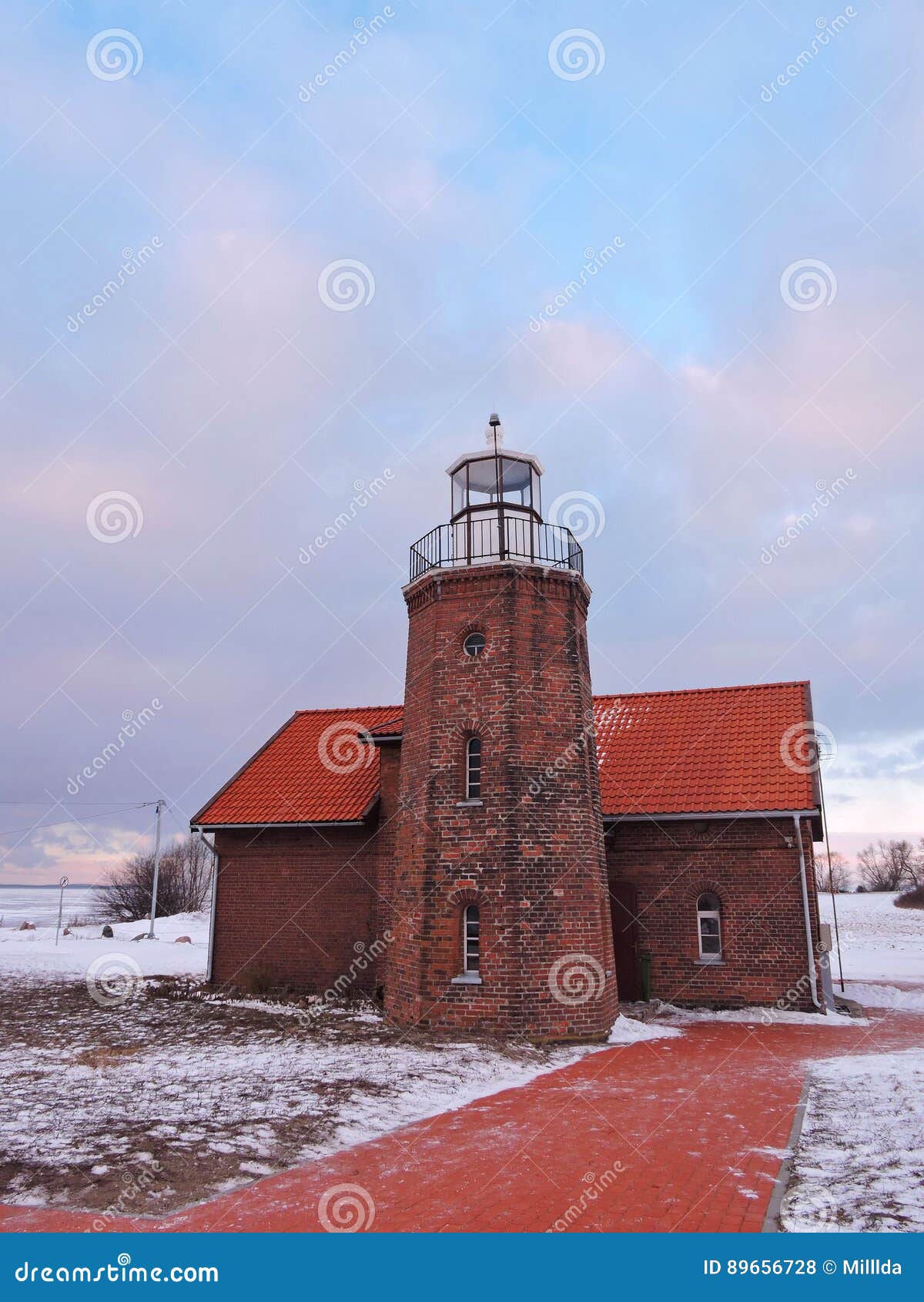 Ventes Ragas Lighthouse , Lithuania Stock Photo - Image of building ...