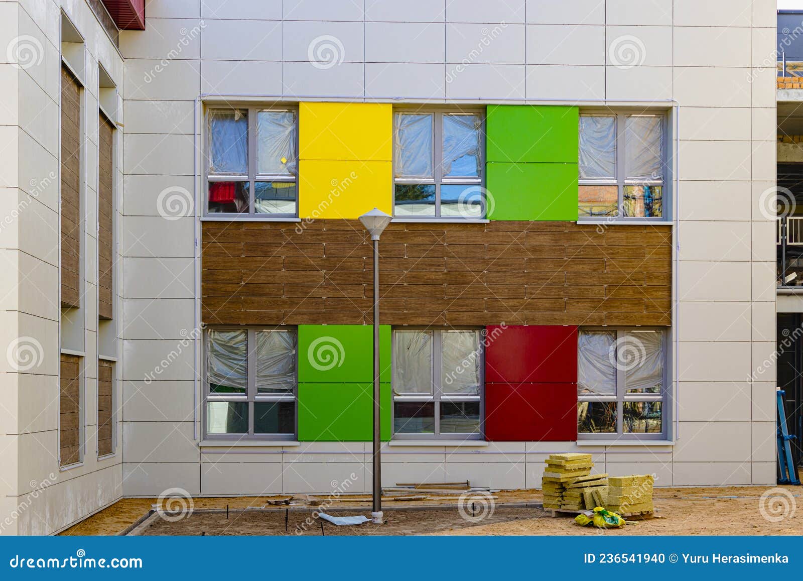 The Ventilated Facade of the Building is Made of Metal Cassettes of ...