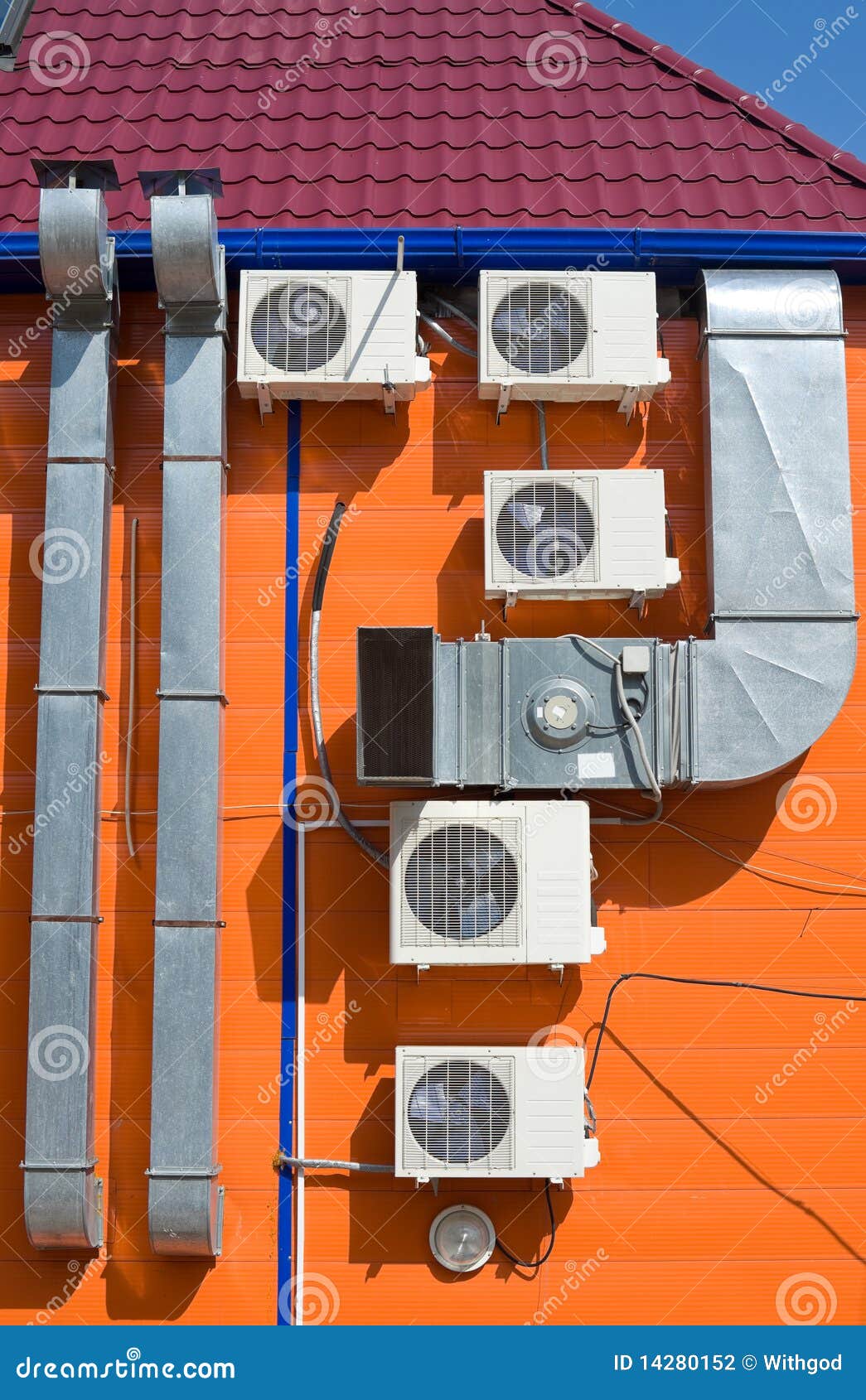 Ventilation and Air Conditioners Stock Photo - Image of house, duct ...