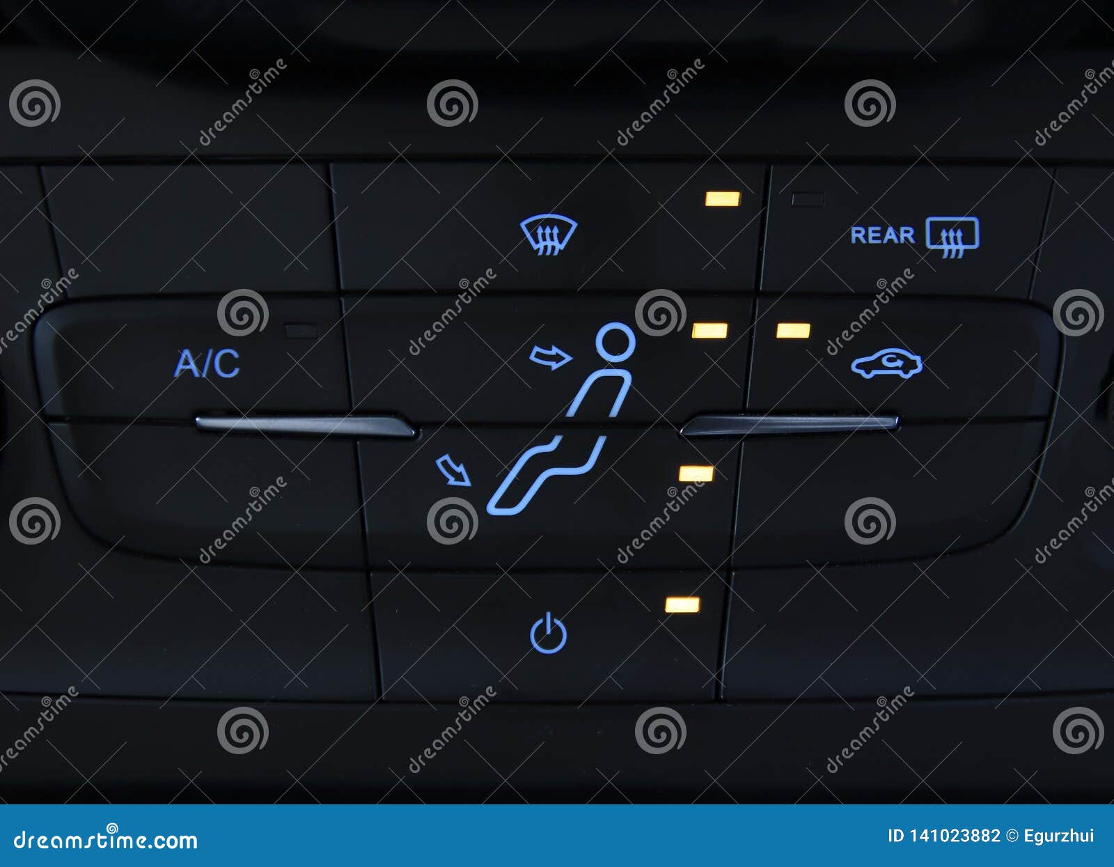 Ventilation Air Conditioning and Heating Controls Stock Photo - Image ...