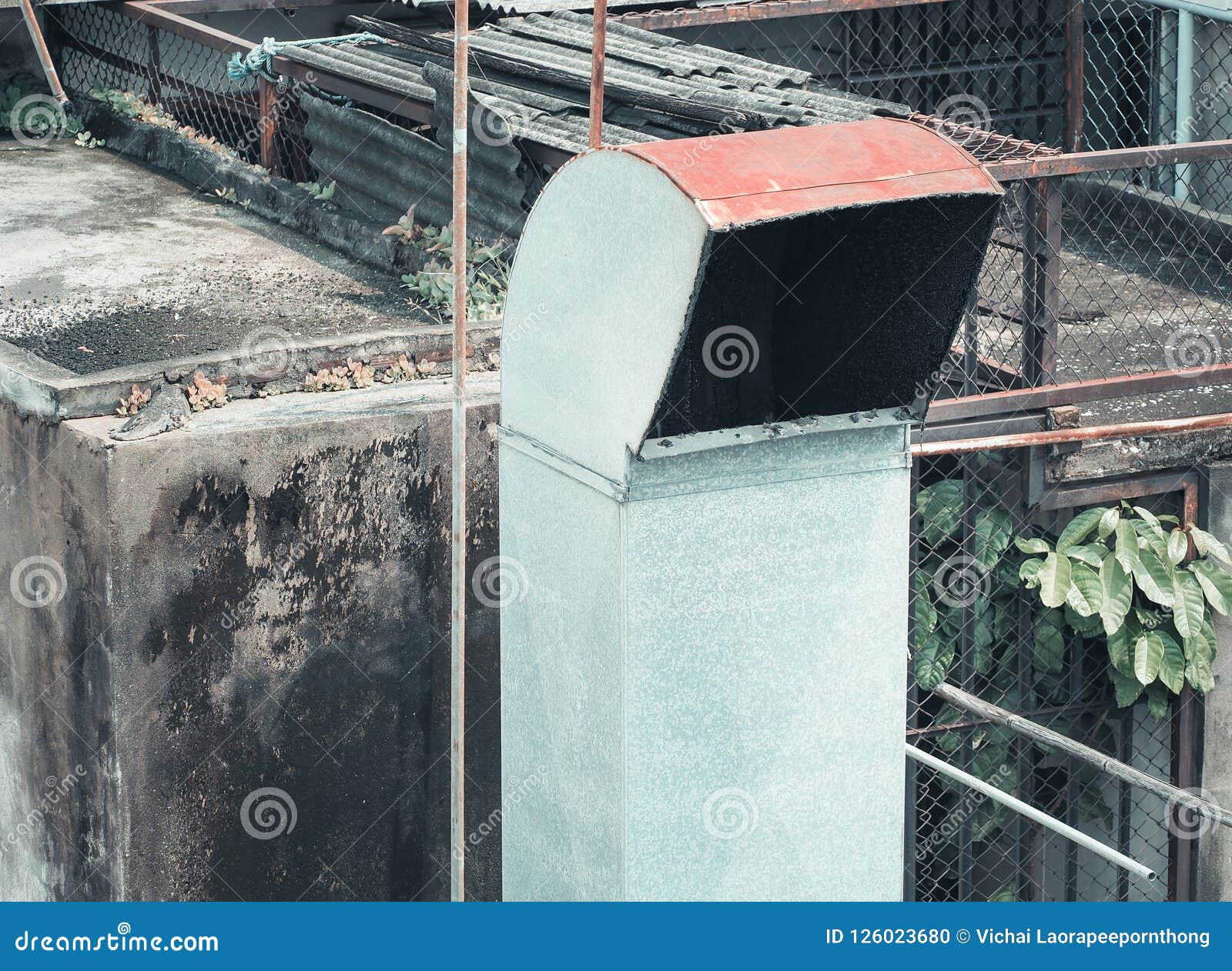 Ventilation and Air Conditioning Pipe Stock Photo - Image of ...
