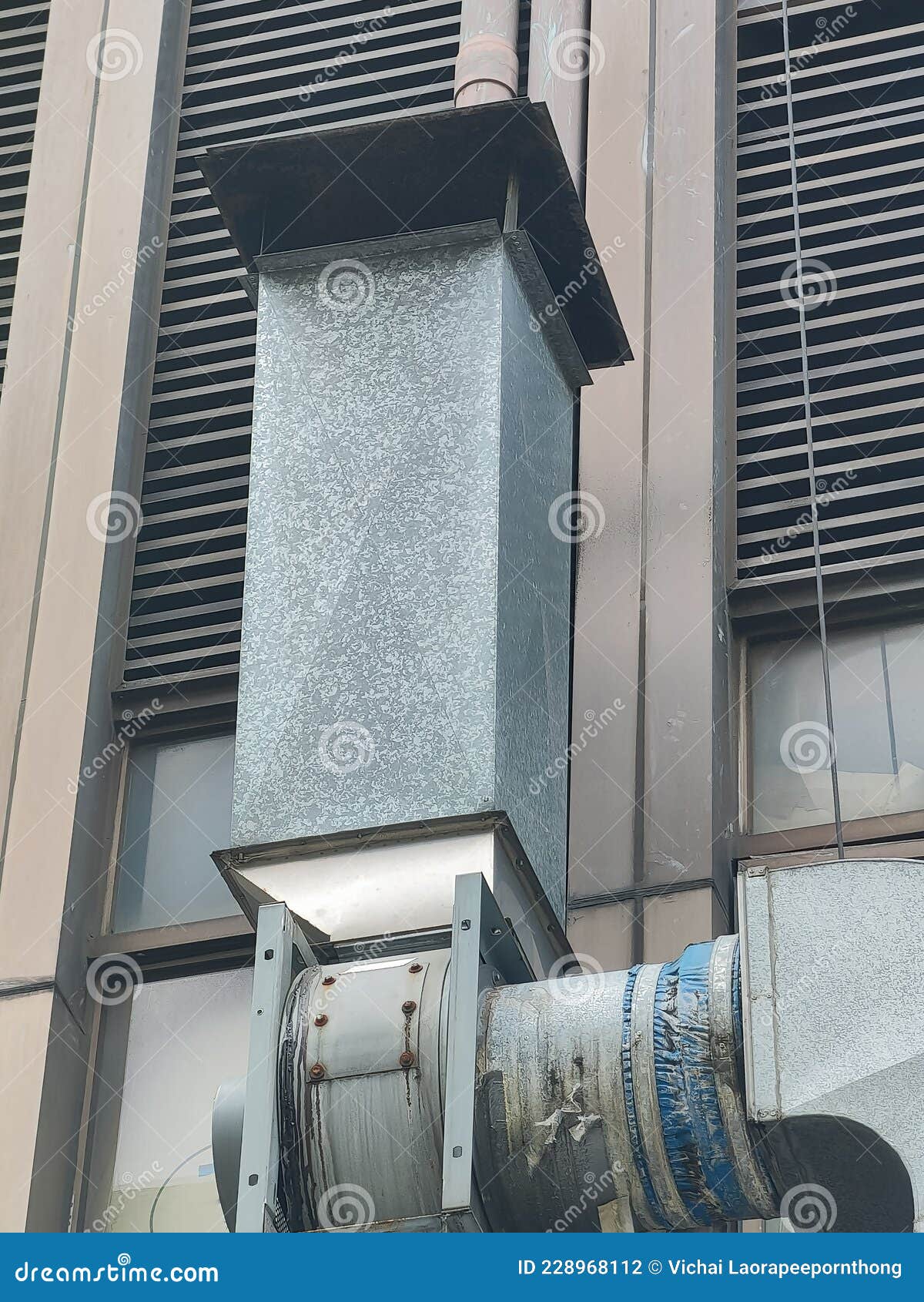 Ventilation and Air Conditioning Pipe Stock Photo - Image of compressor ...