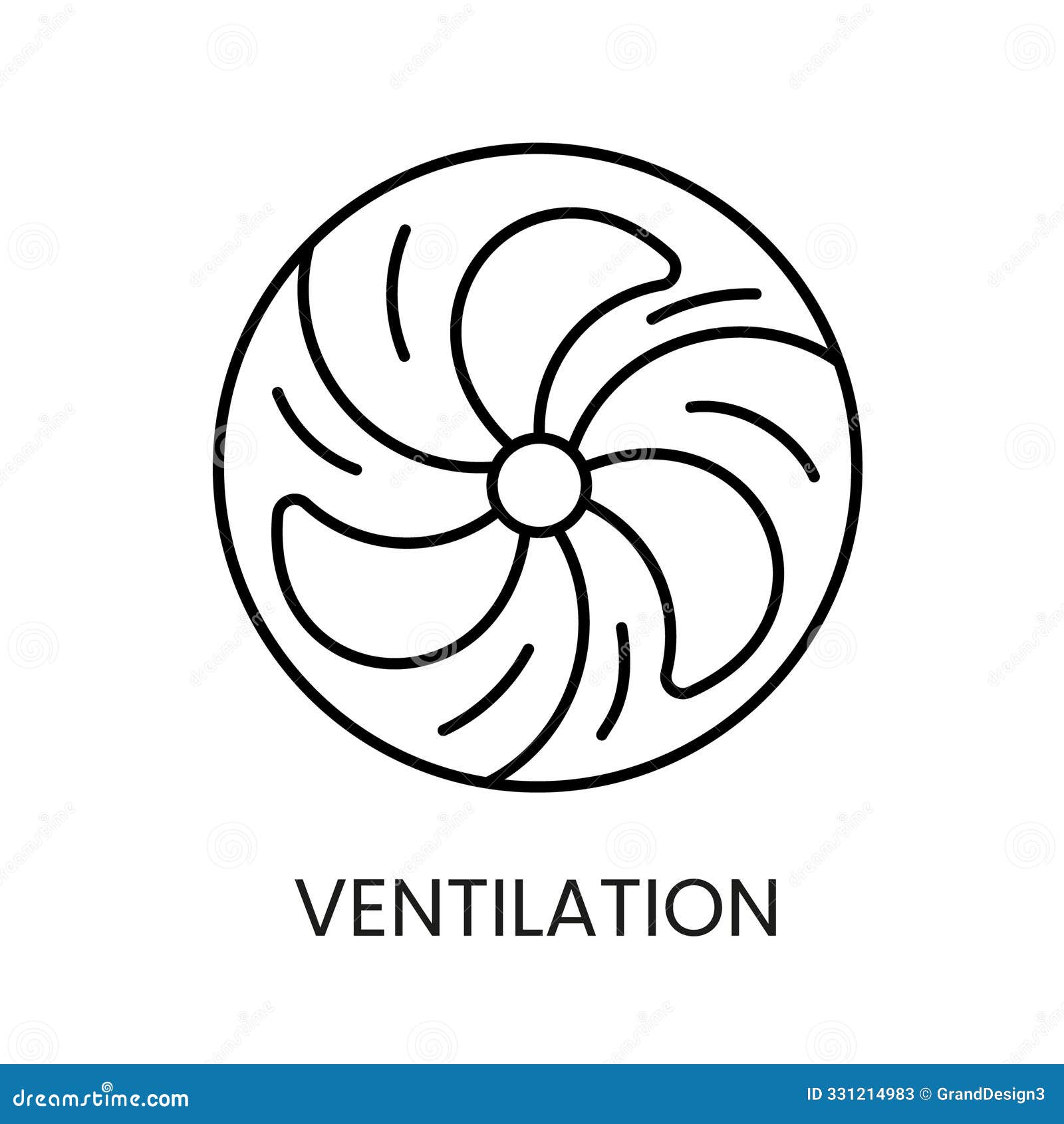 Ventilation And Airing Vector Line Icons Set With Editable Stroke ...