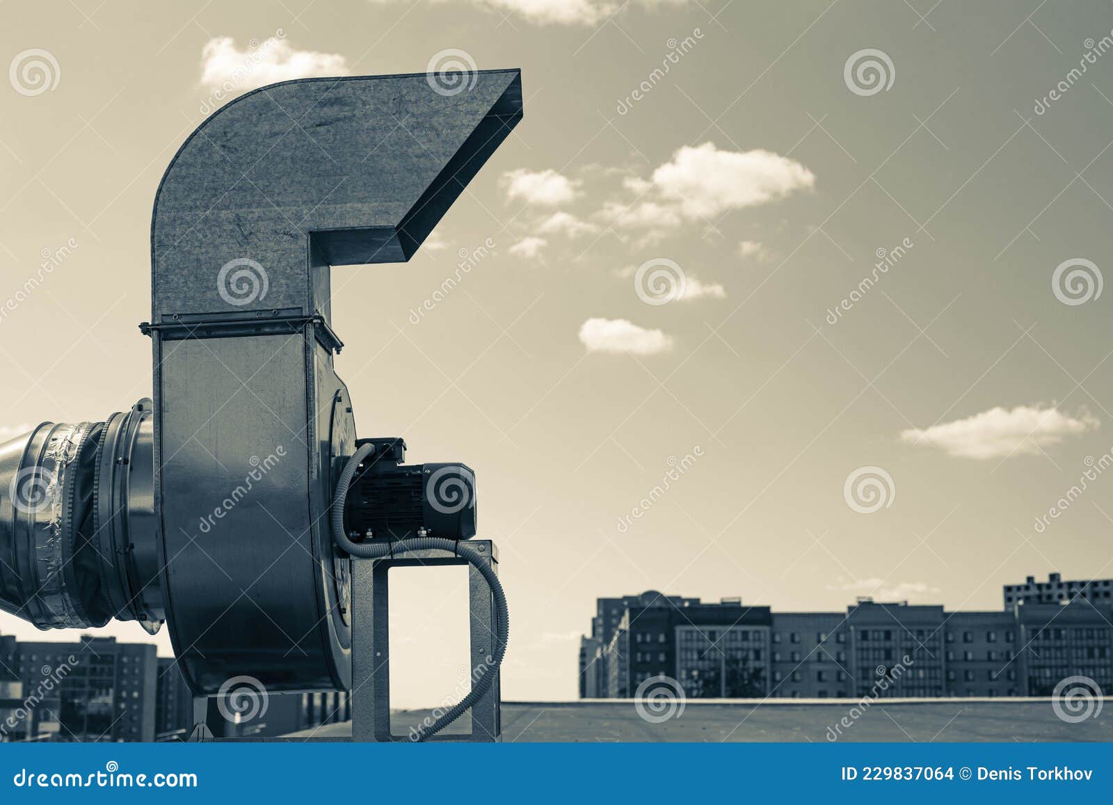 Ventilation Asynchronous Motor of the Ventilation System Against the ...