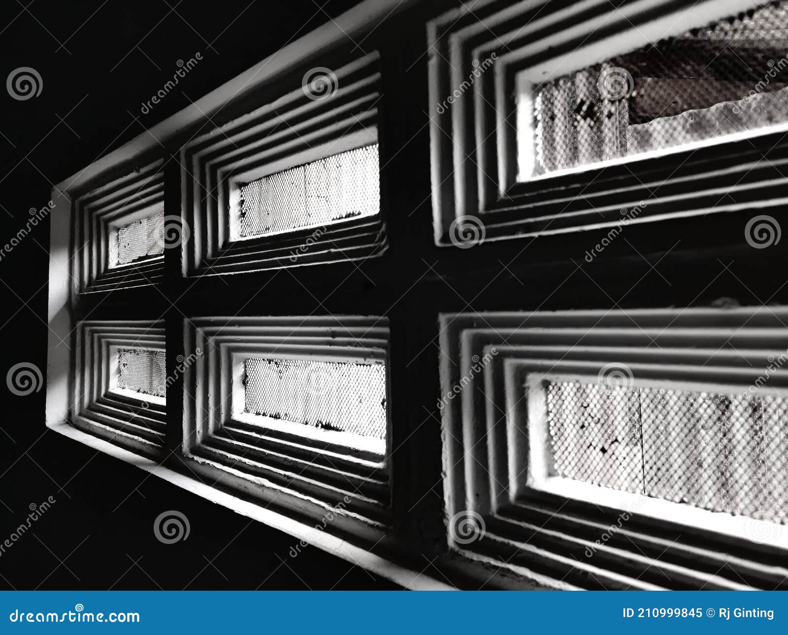 Ventilation Blocks with Repetitive Patterns Stock Image - Image of ...