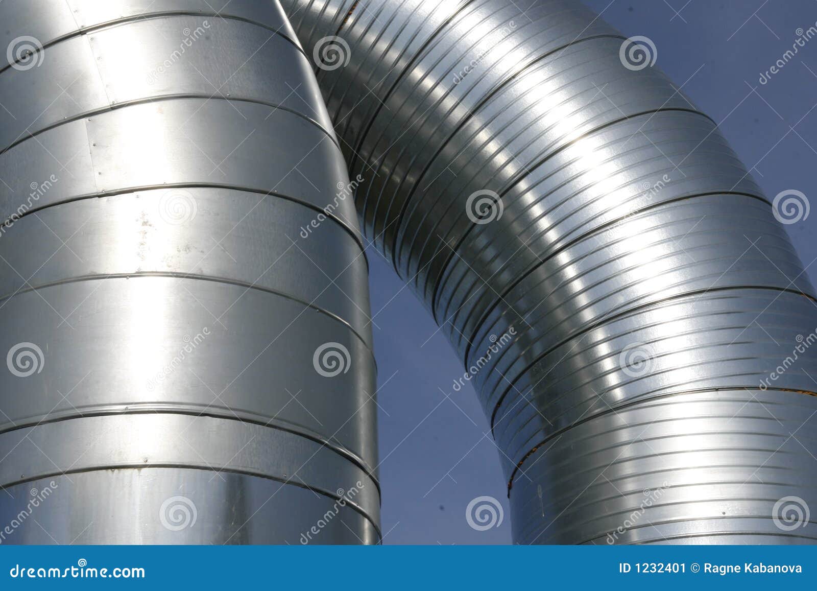 Ventilation ducts stock image. Image of curvy, conditioning - 1232401