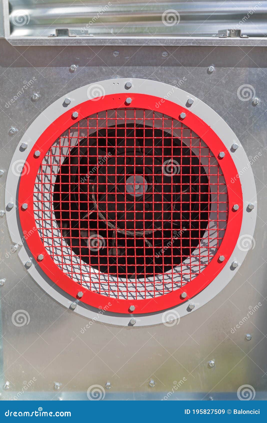 Ventilation Fan Outlet stock image. Image of protection - 195827509