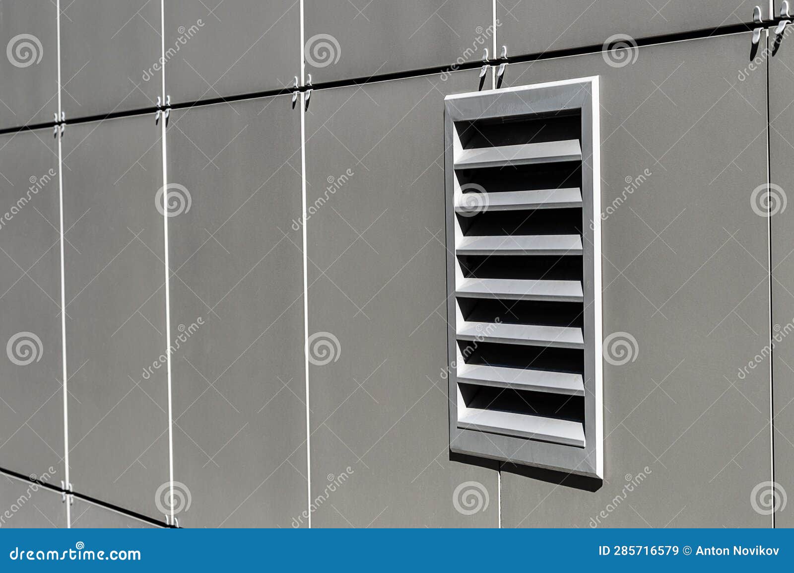 Ventilation Grate on the Wall of a Modern Building Stock Image - Image ...