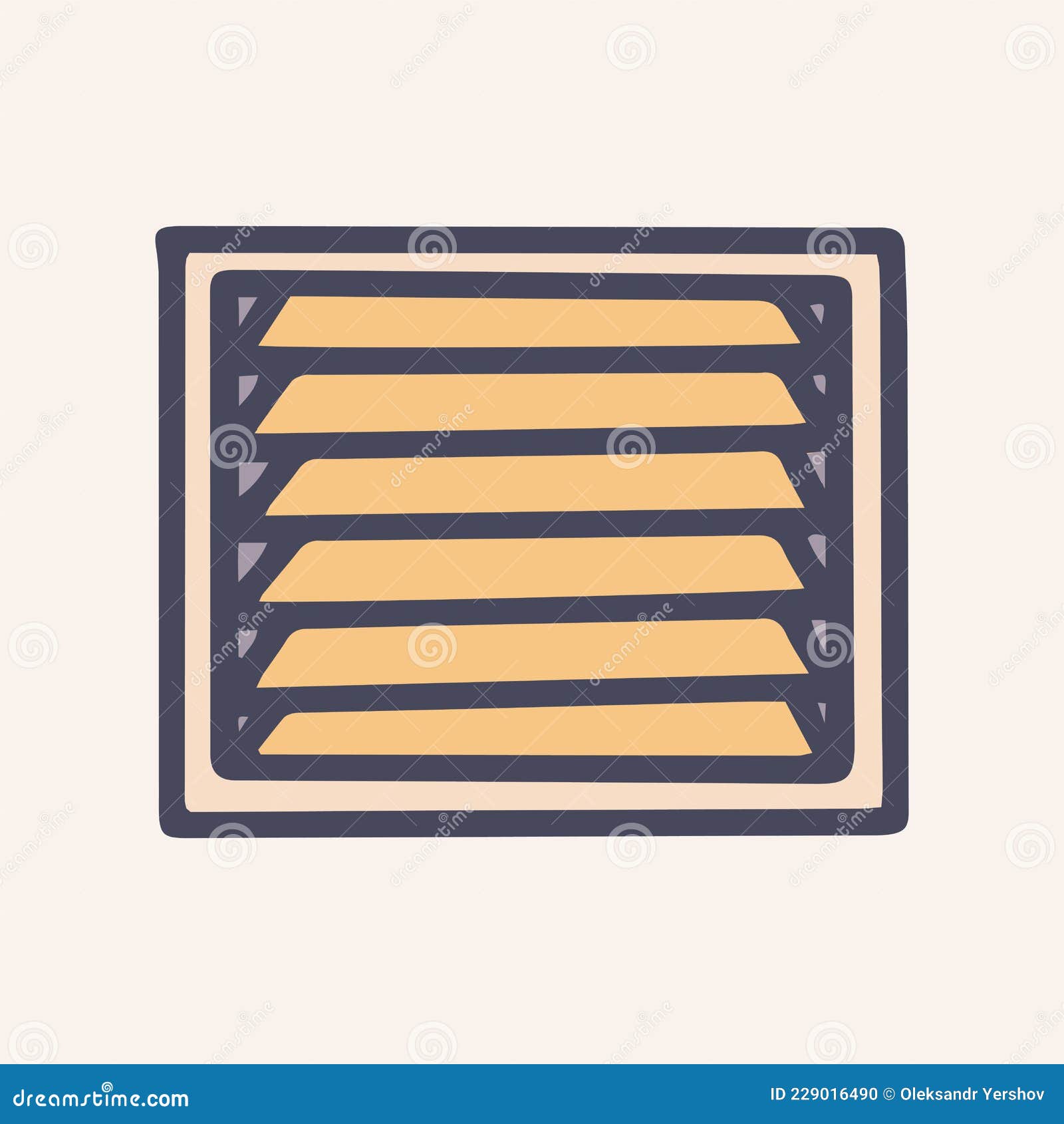 Ventilation Grill, Supply Ventilation System Line Icon. Cartoon Vector | CartoonDealer.com ...