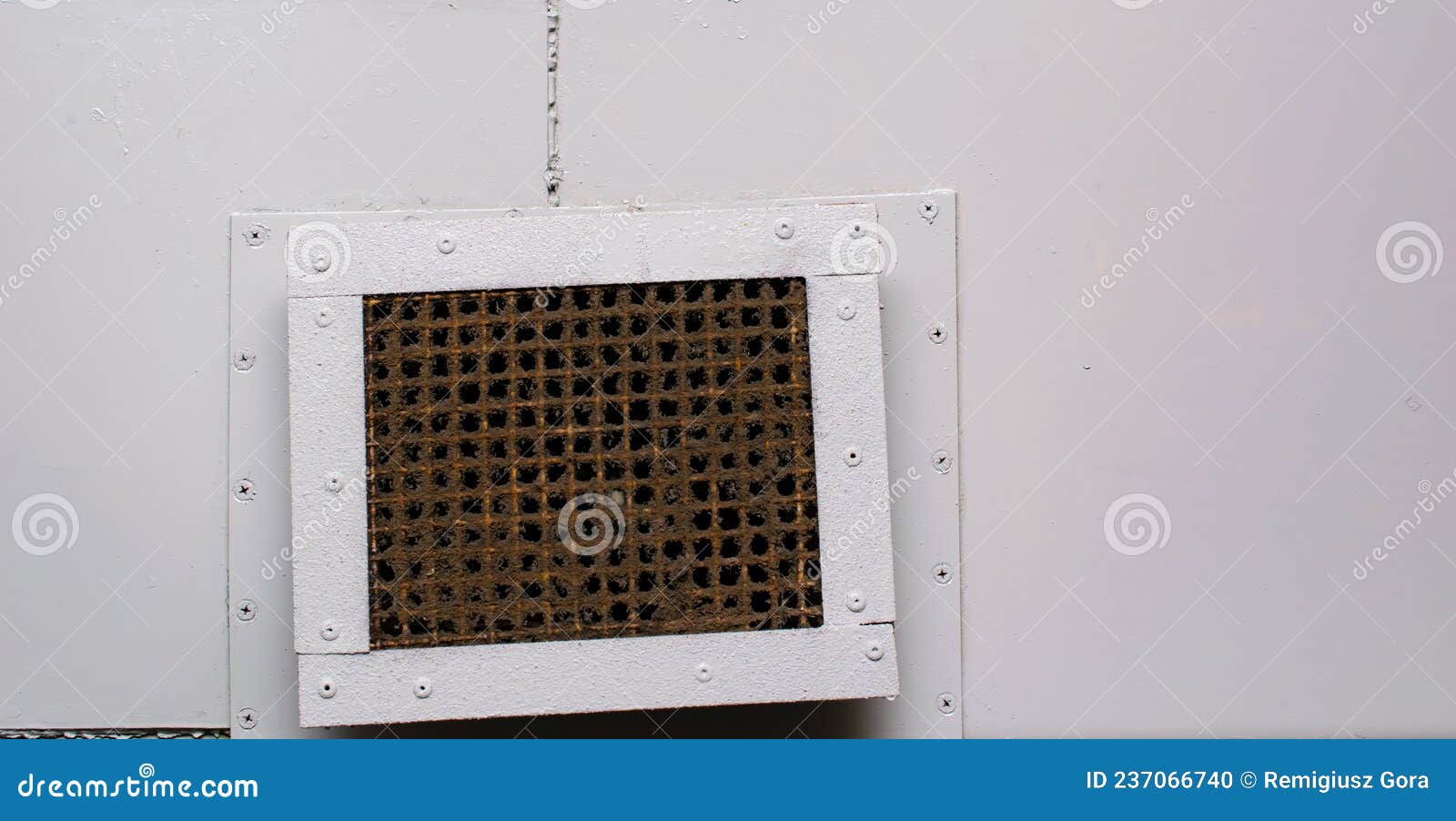 The Ventilation Grille is Clogged with Dust Stock Photo - Image of ...