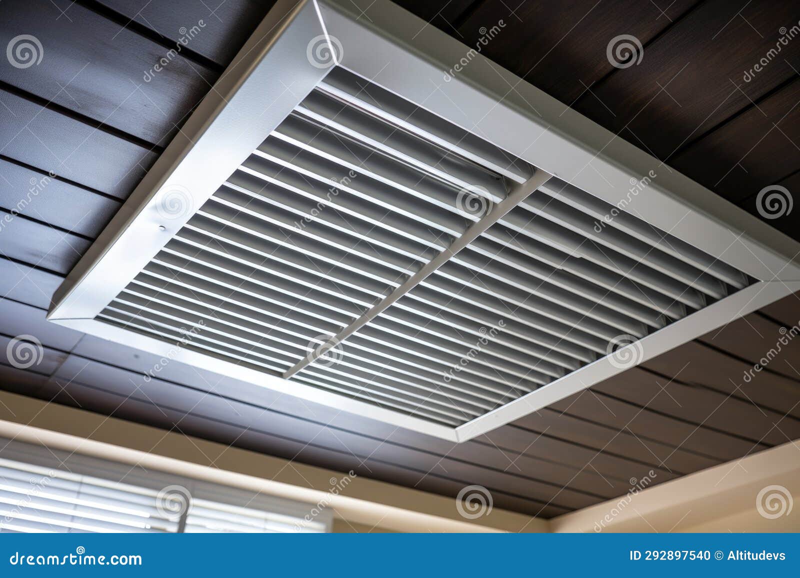 Ventilation Grille Installed on a Ceiling Stock Photo - Image of ...