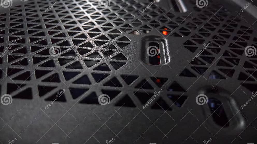 Ventilation Grills in the Computer System Unit Stock Image - Image of ...
