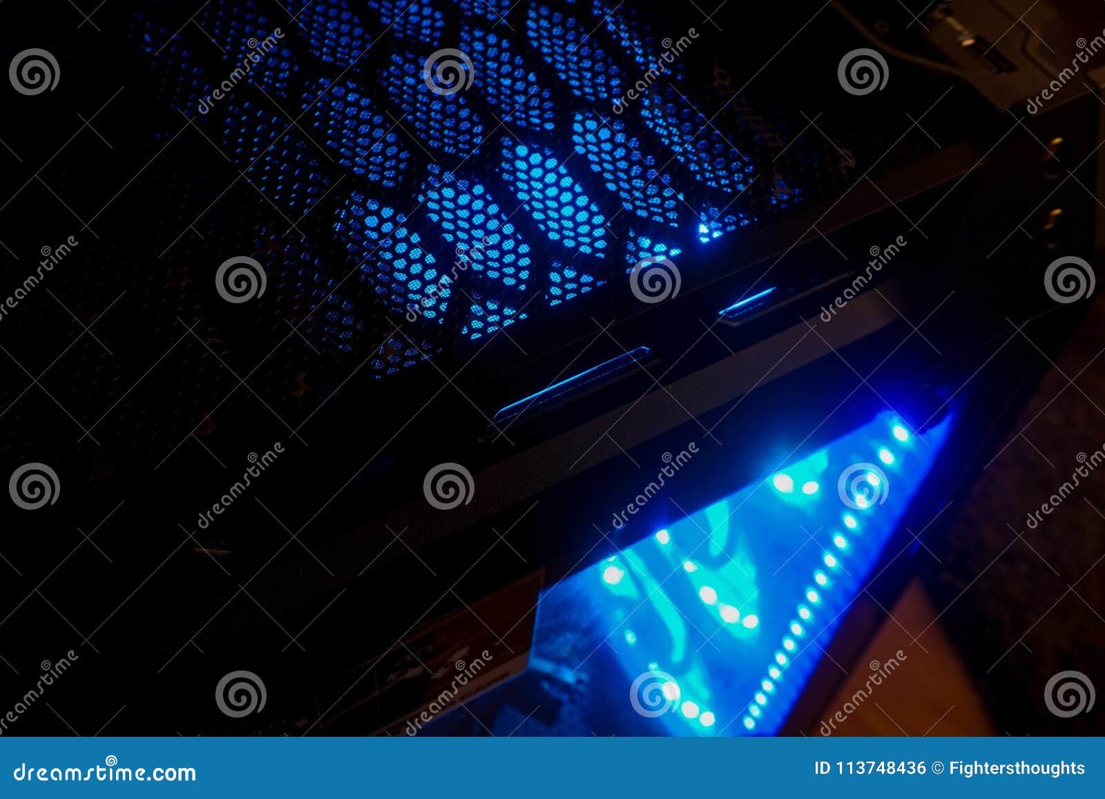 Honeycomb Ventilation for PC Unit Stock Photo - Image of modern ...