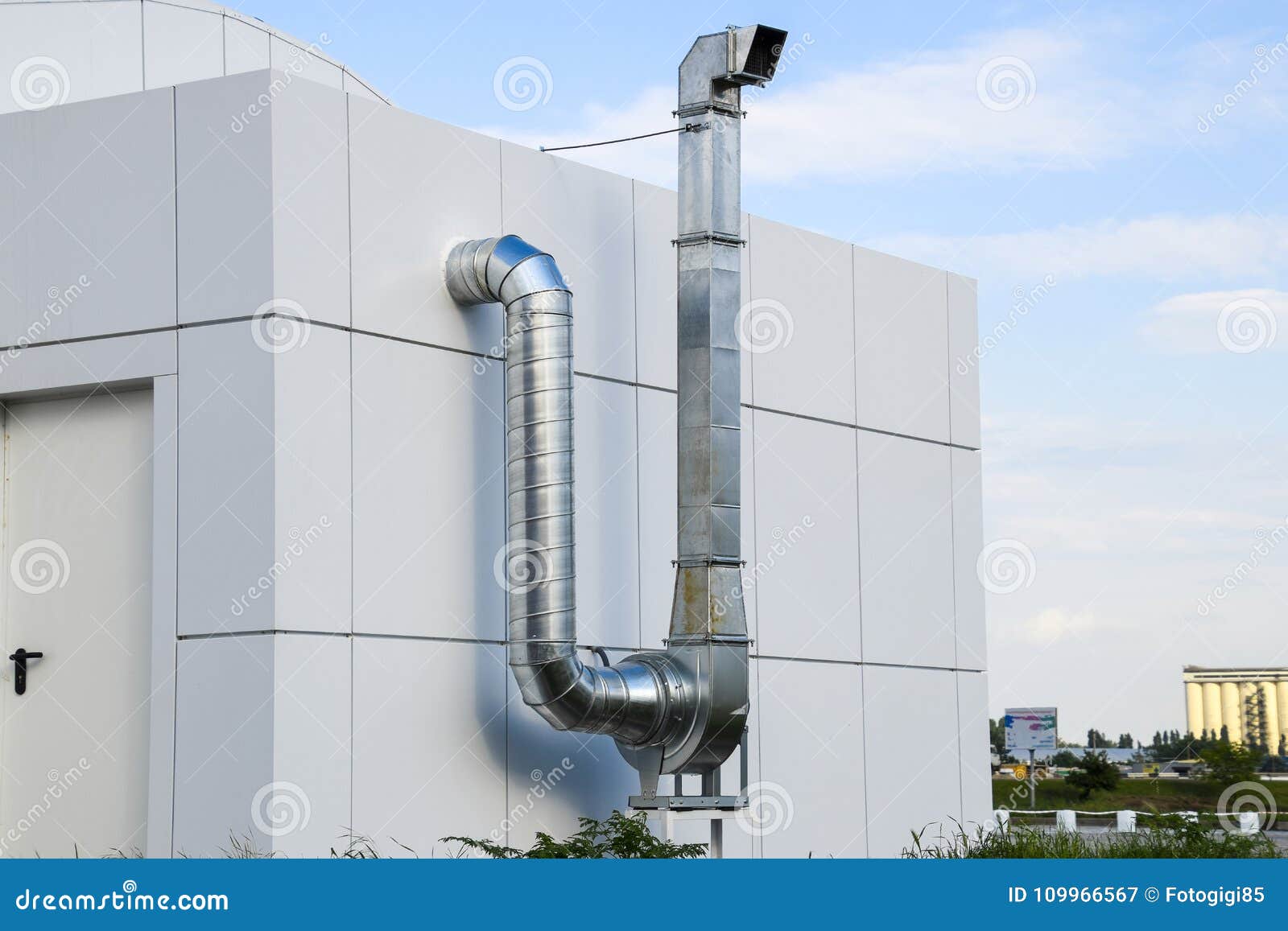 Old Ventilation Hood, External Fan Of Conditioning System Unit Royalty ...