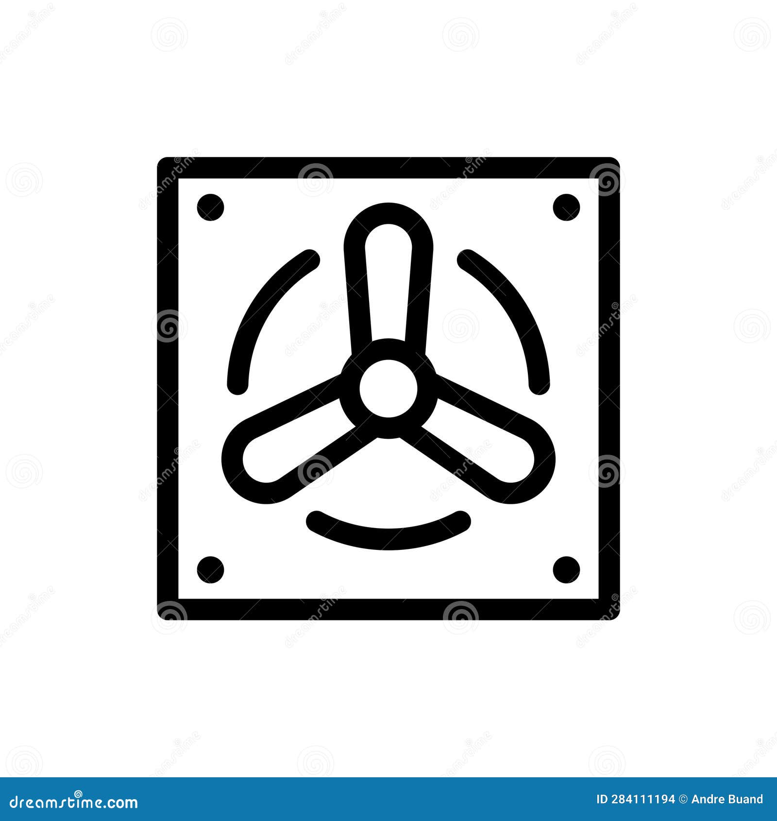 Ventilation Line Icon. Mechanical Ventilation, Passive , Ducts, Ecology ...
