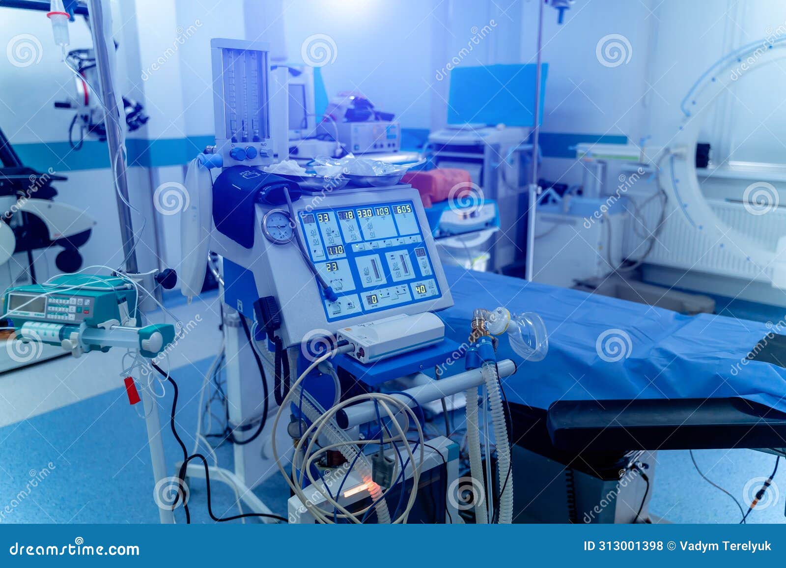 Ventilation of the Lungs with Oxygen. Mask for Intubation. Preparing ...